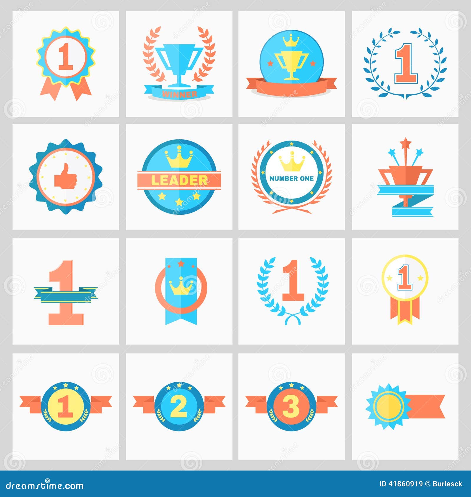 Winner Ribbons stock vector. Illustration of isolated - 41860919