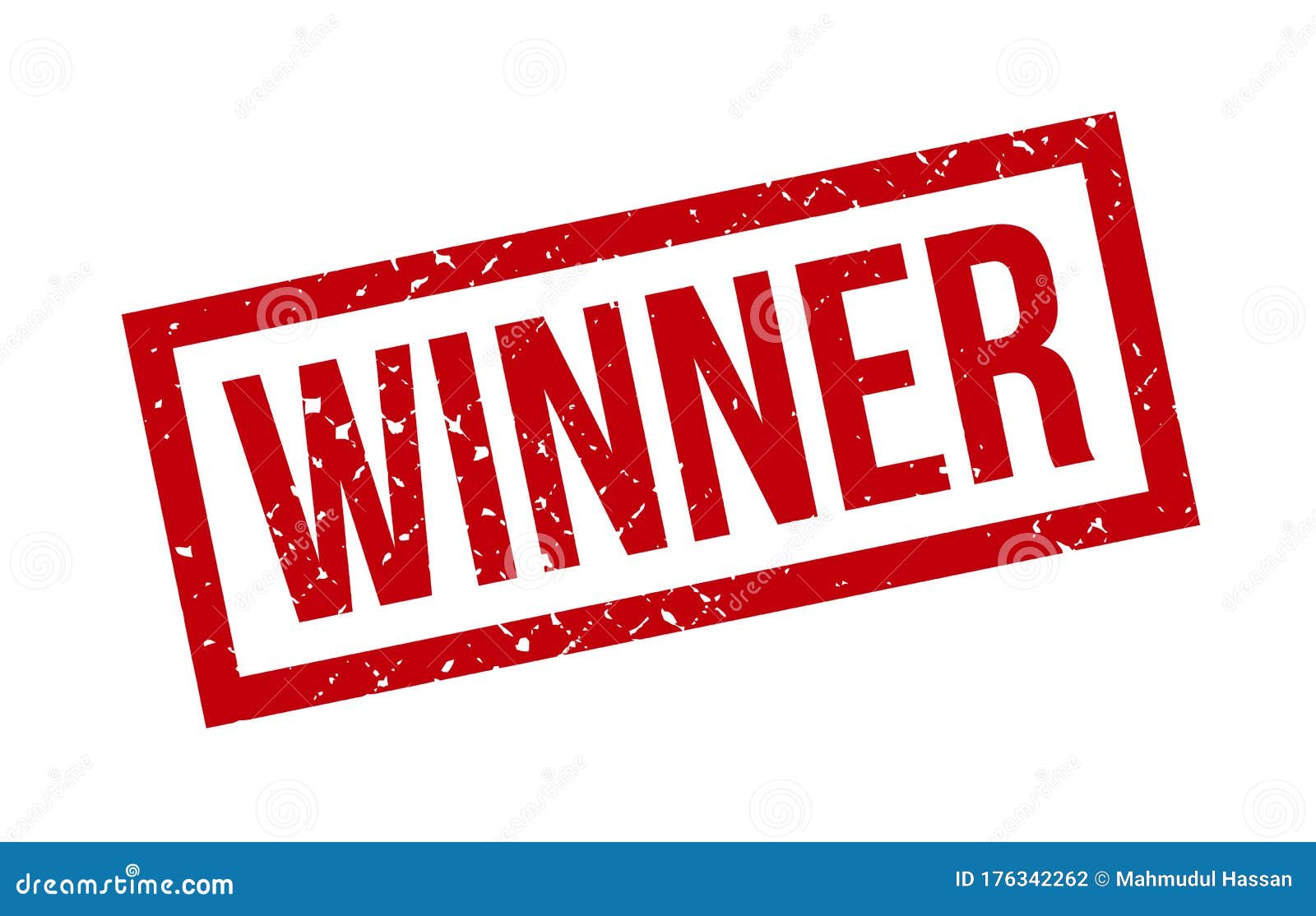 Winner Rubber Stamp. Red Winner Rubber Grunge Stamp Seal Vector ...