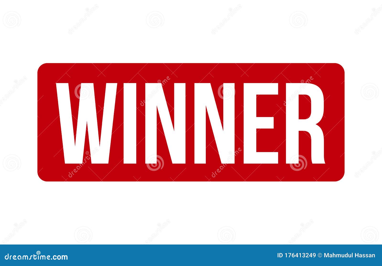 Winner Rubber Stamp. Red Winner Rubber Grunge Stamp Seal Vector ...