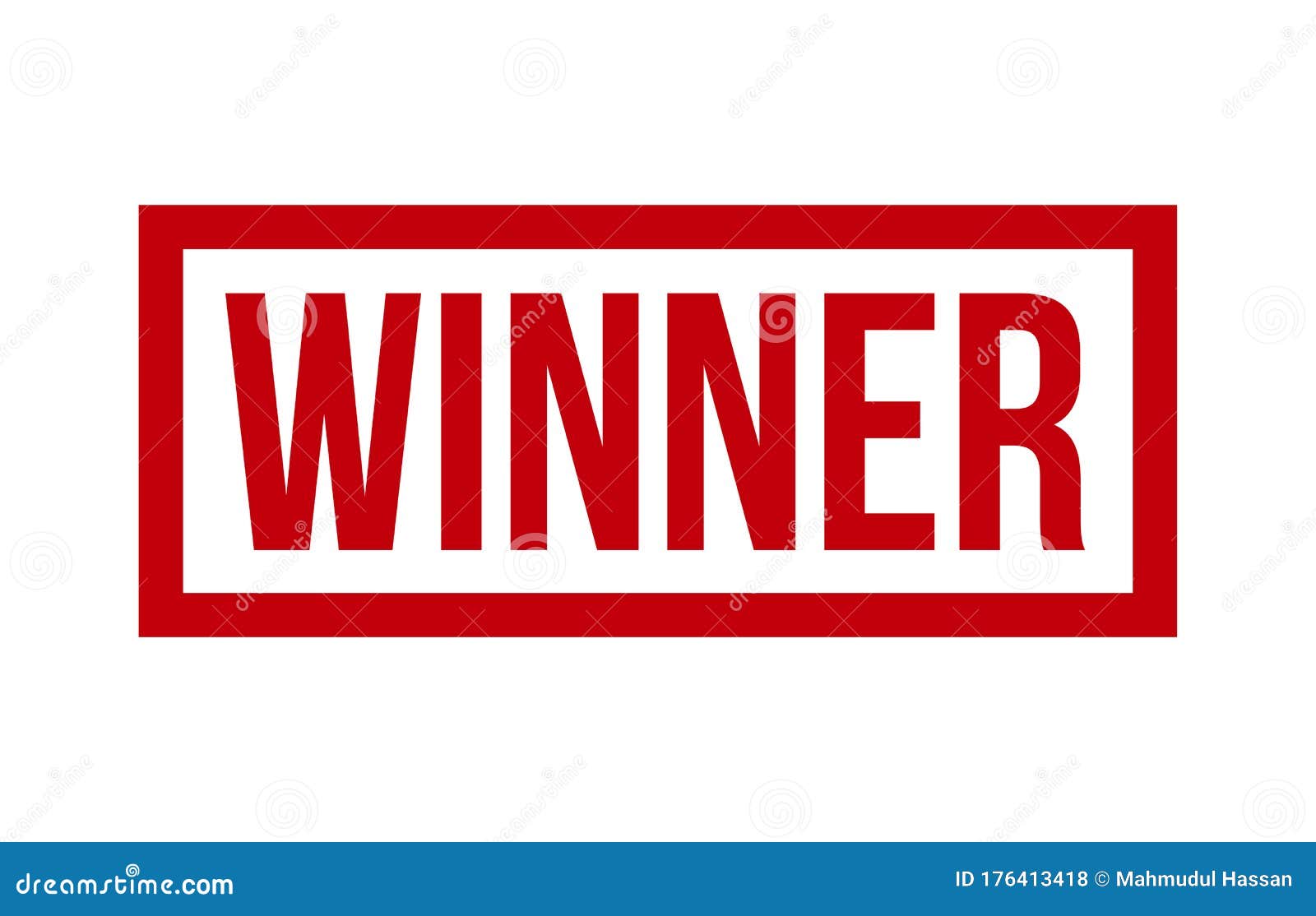 Winner Rubber Stamp. Red Winner Rubber Grunge Stamp Seal Vector ...