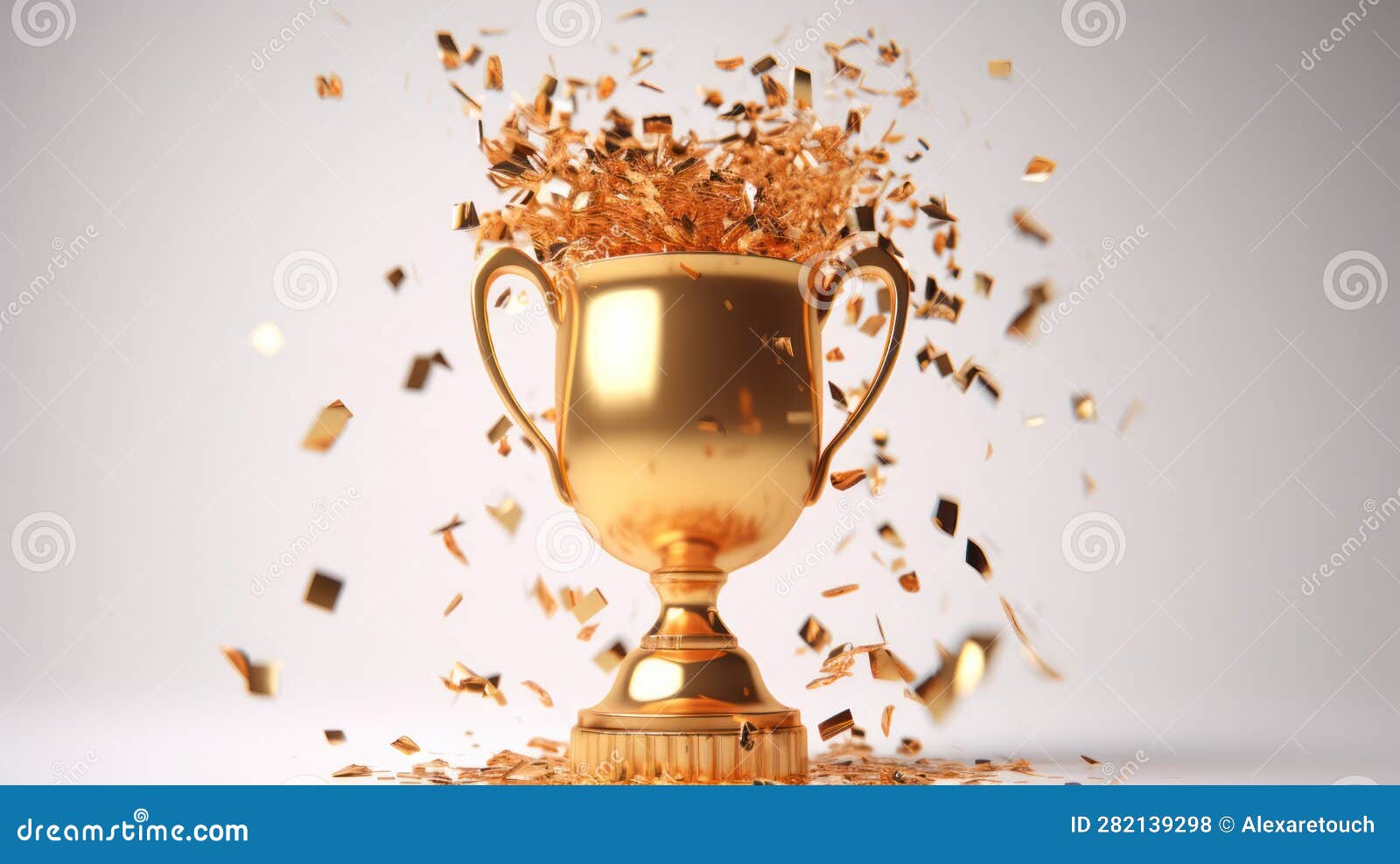 Winner S Cup Explosion of Confetti and Sparkles on a Light Background ...