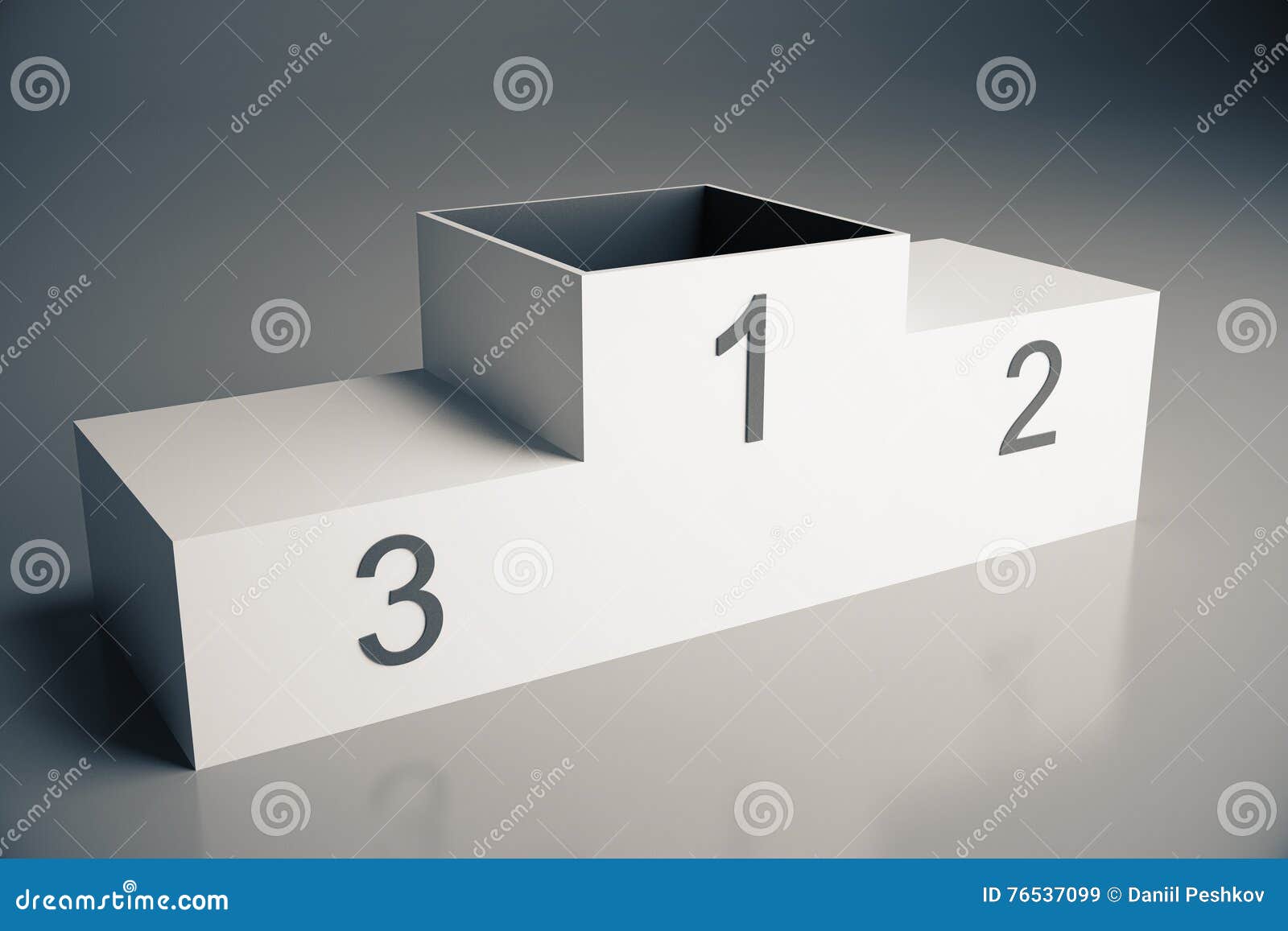 Winner S Podium with Gap Side Stock Illustration - Illustration of ...