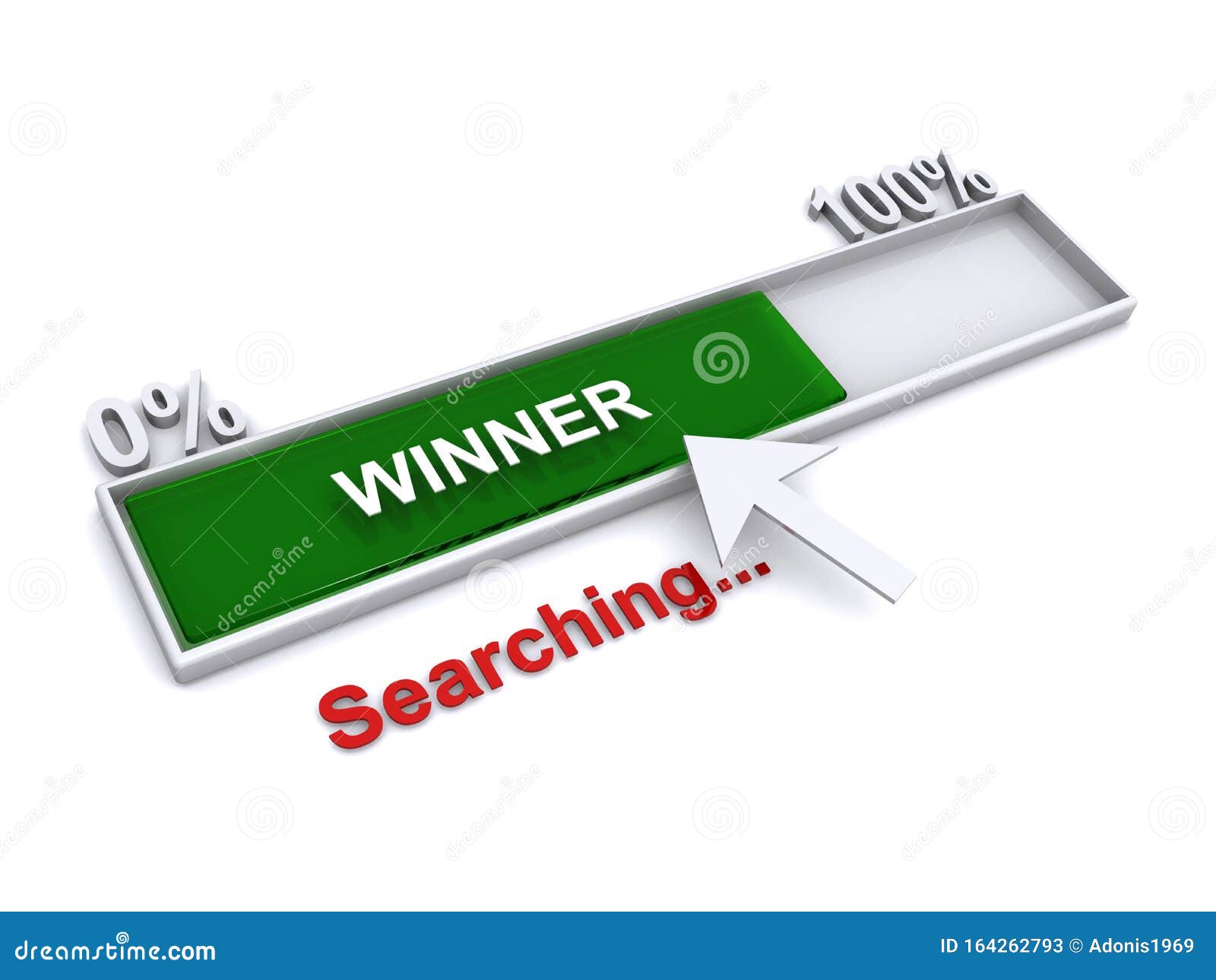 Winner searching on white stock illustration. Illustration of queue ...