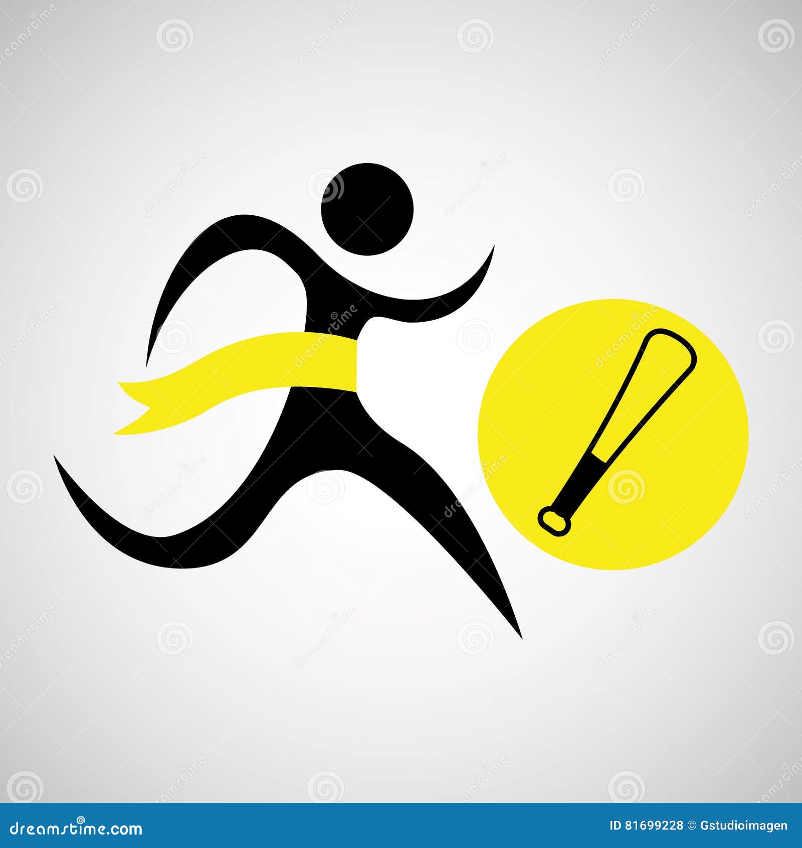 Winner Silhouette Sport Baseball Icon Stock Vector - Illustration of ...