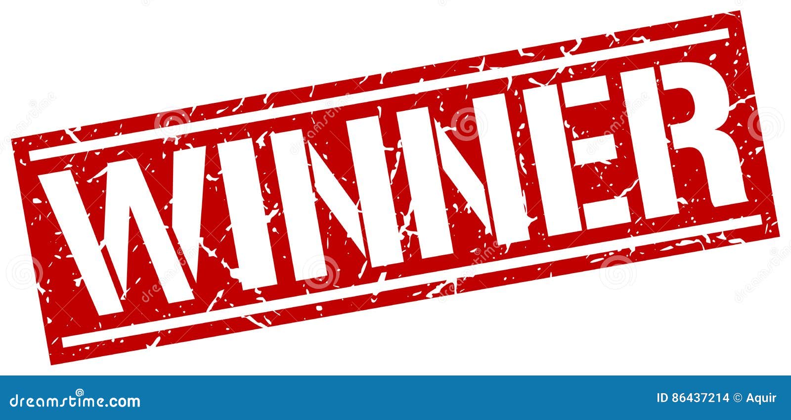 Winner square grunge stamp stock vector. Illustration of winner - 86437214