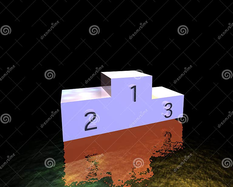 Winner stairs stock illustration. Illustration of ranking - 7463815