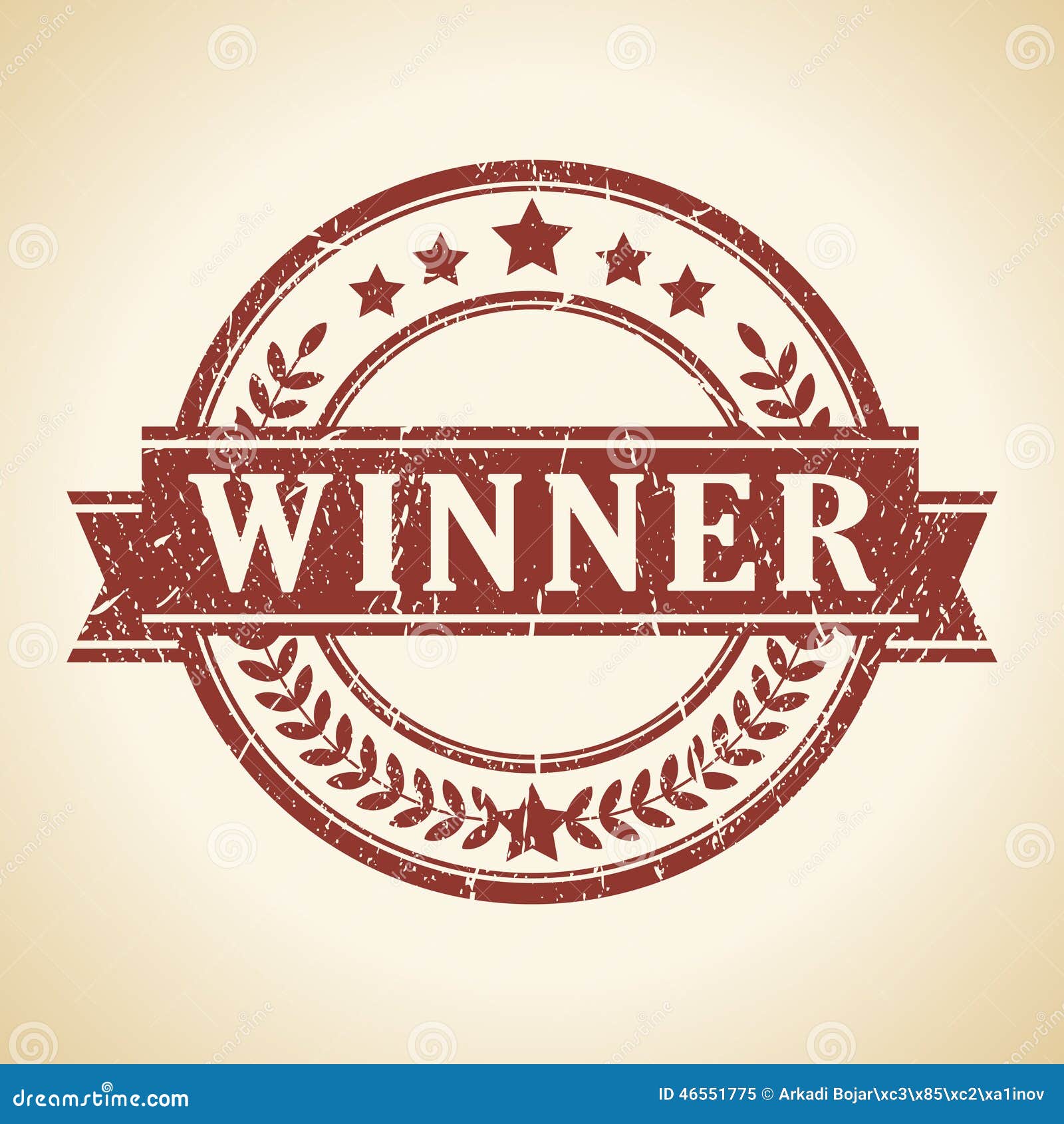 Winner stamp stock vector. Illustration of leader, order - 46551775