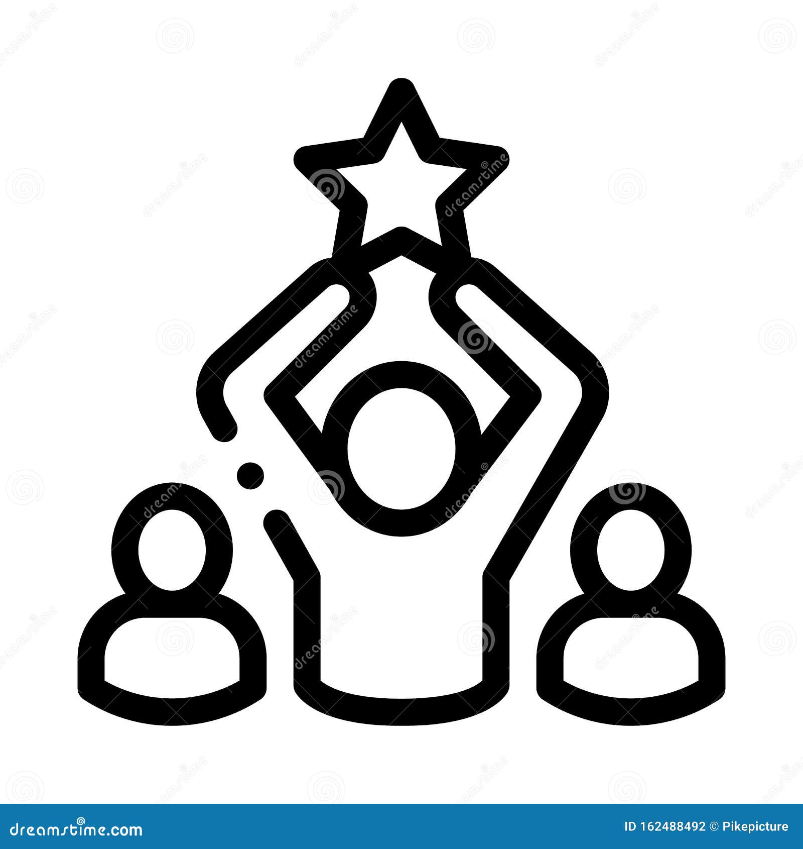 Winner Star Human Talent Icon Vector Illustration Stock Vector ...