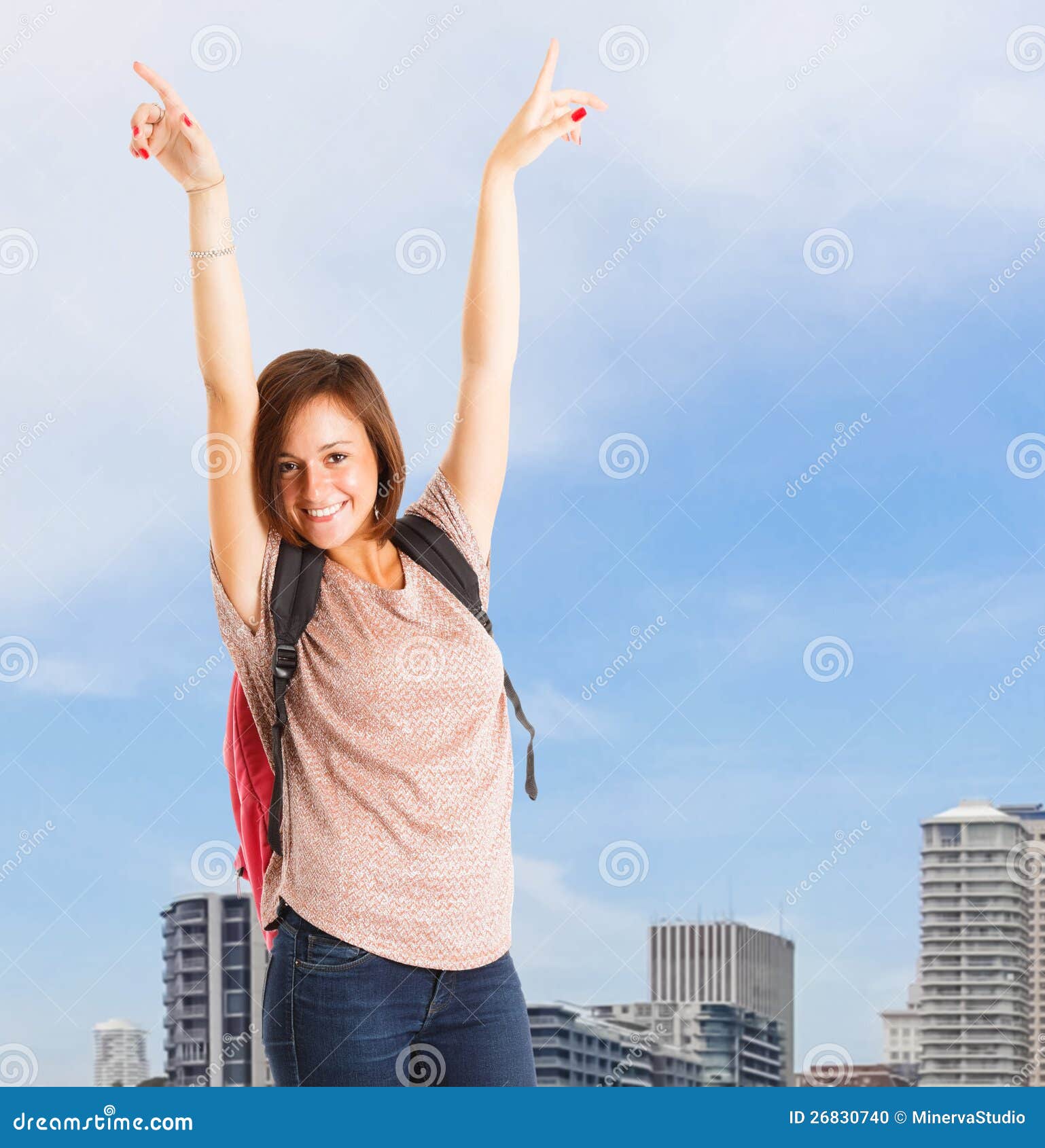 Winner student stock photo. Image of secondary, girl - 26830740