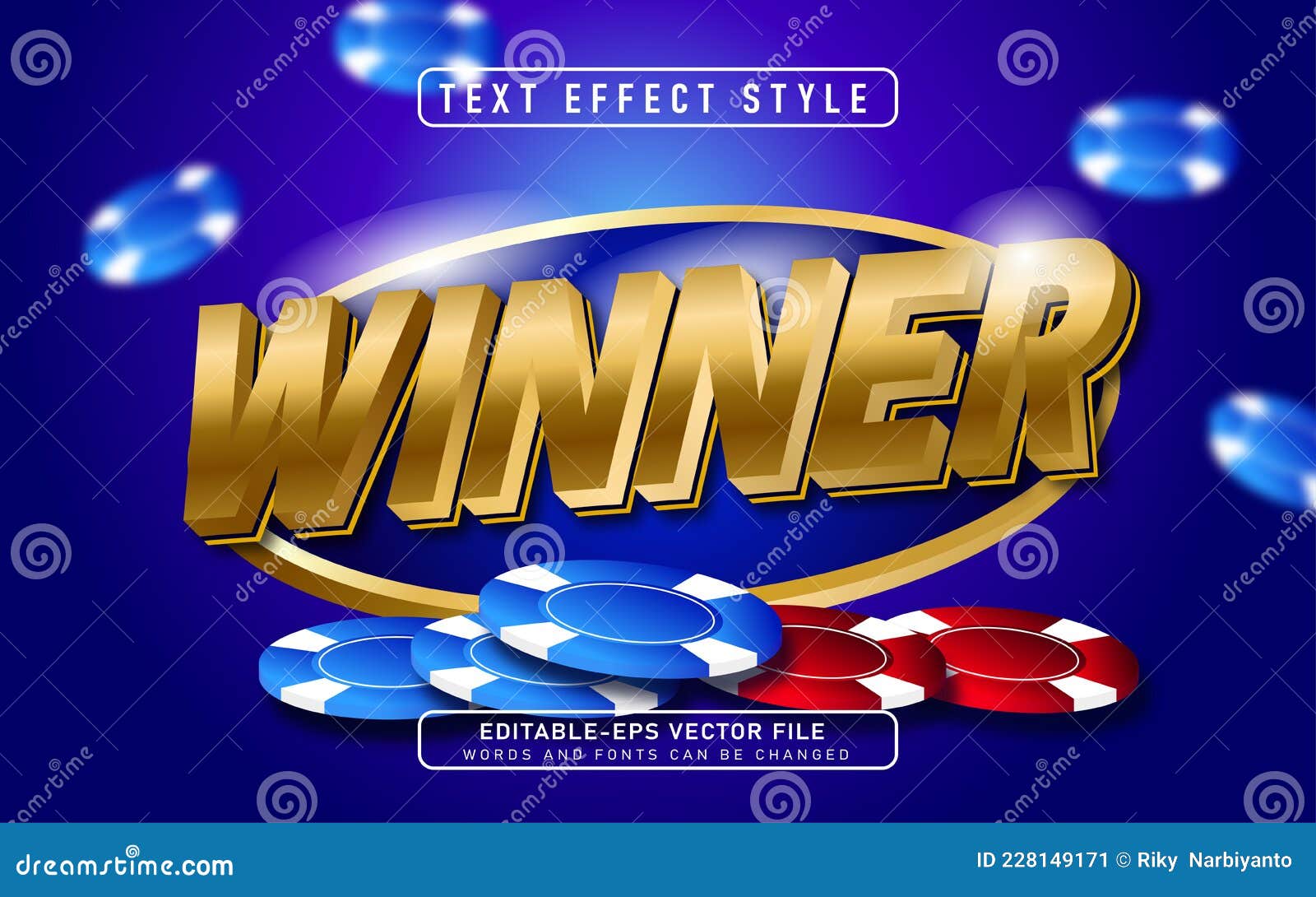 Winner Text Effect Style, 3d Premium Typoghraphy, Luxury Font Typeset ...