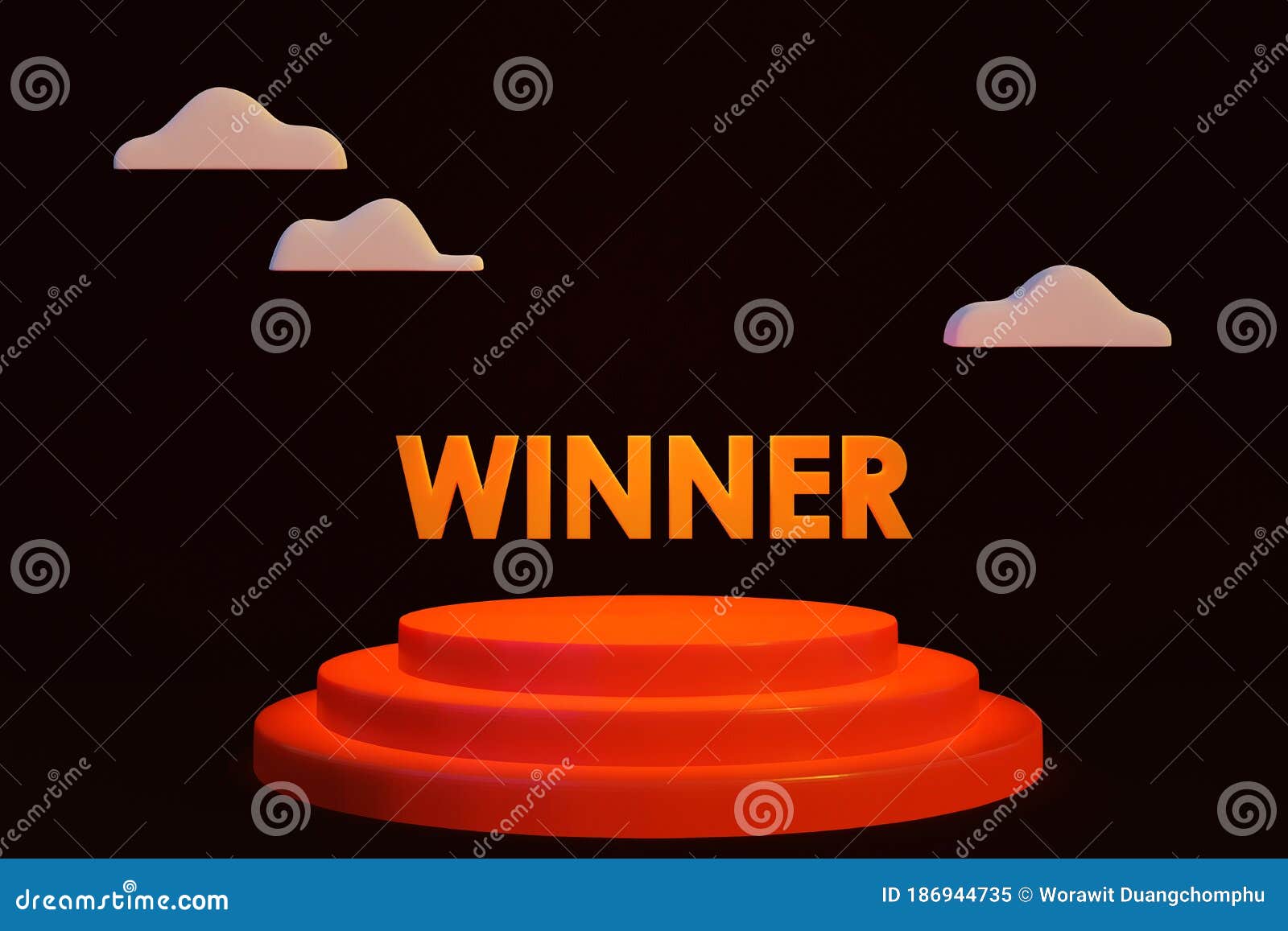 Winner Text Message Written On White Paper In Hands Pretty Young Teen ...