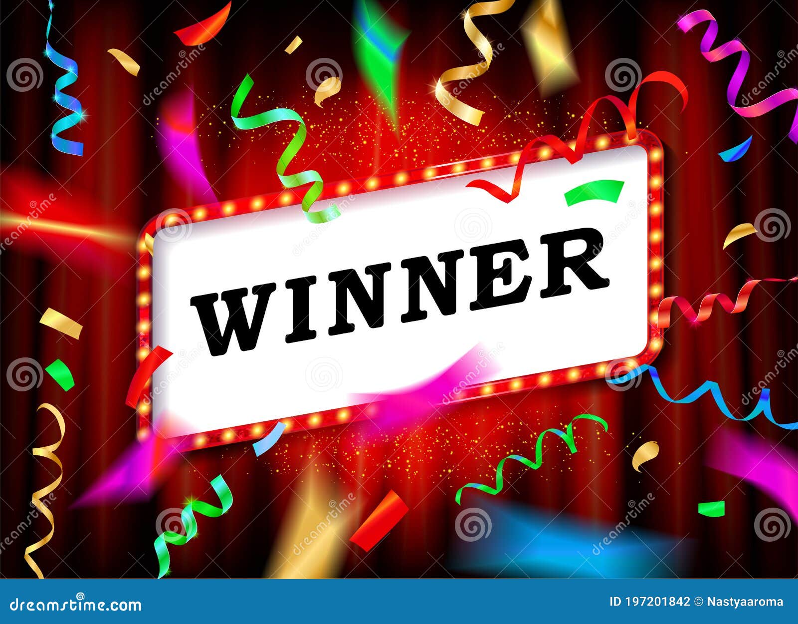 Winner text vector stock illustration. Illustration of game - 197201842