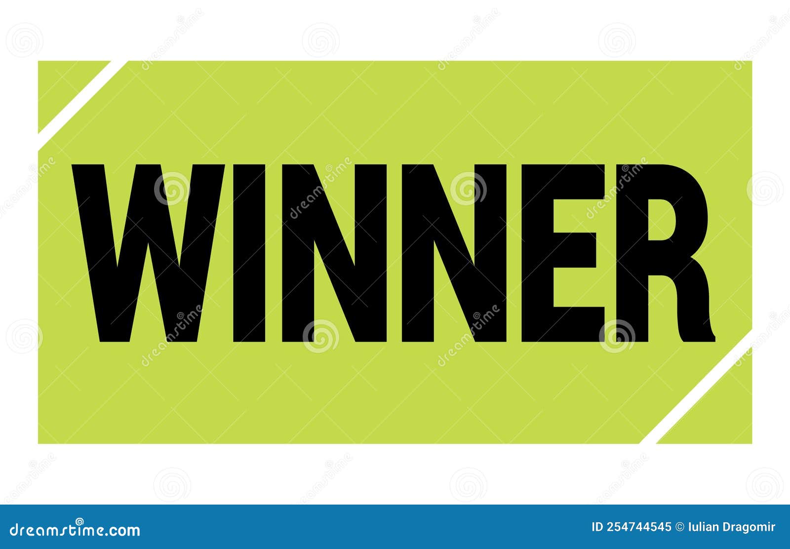 WINNER Text Written on Green-black Stamp Sign Stock Illustration ...