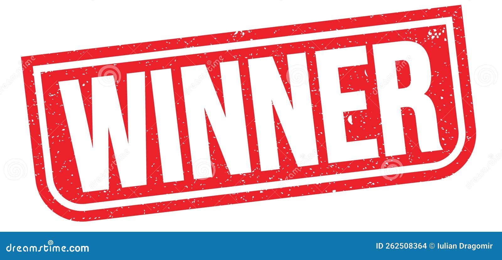 WINNER Text Written on Red Stamp Sign Stock Illustration - Illustration ...