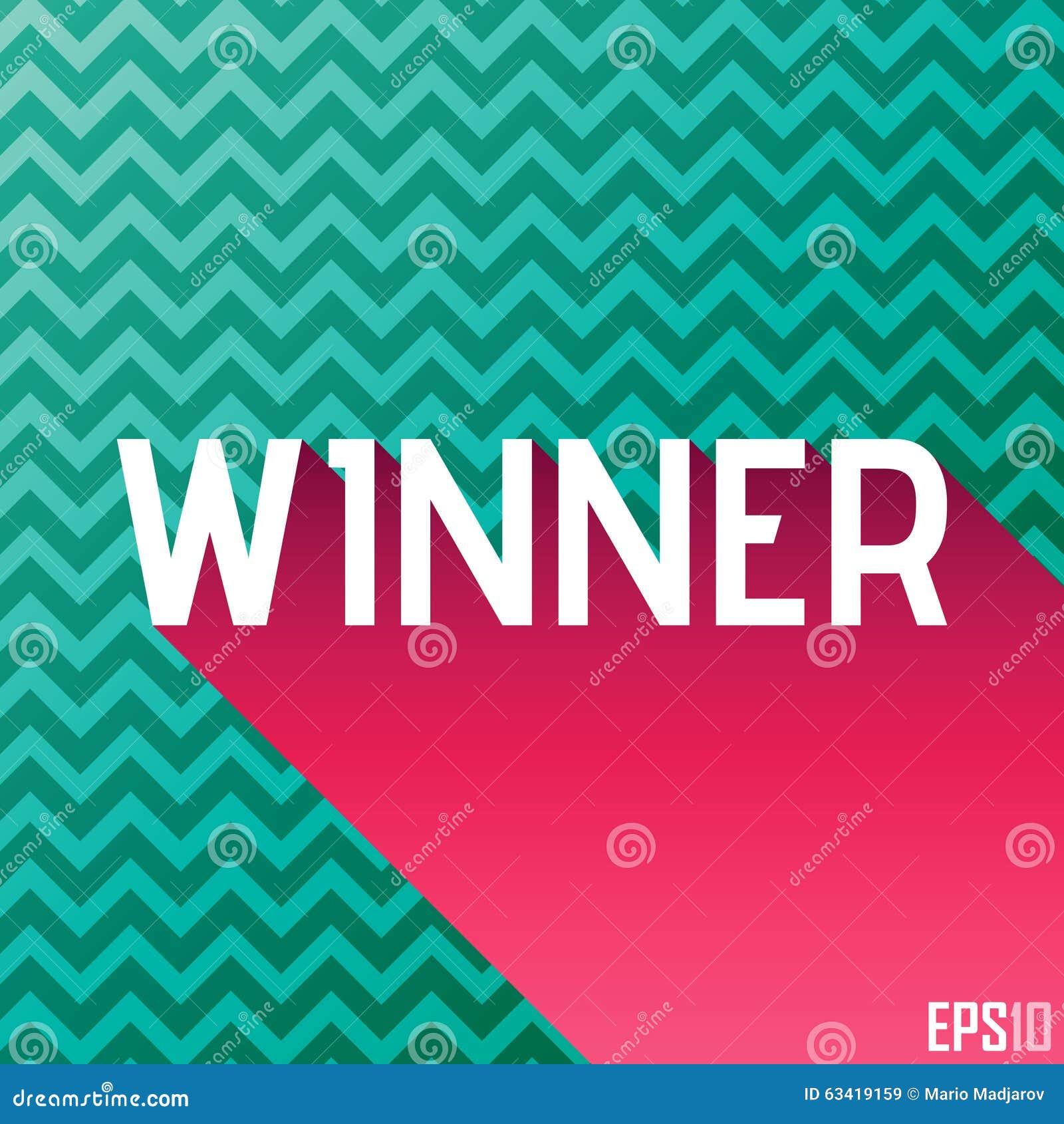 Winner Tittle Design Graphics. Vector Elements. Chevron Background ...