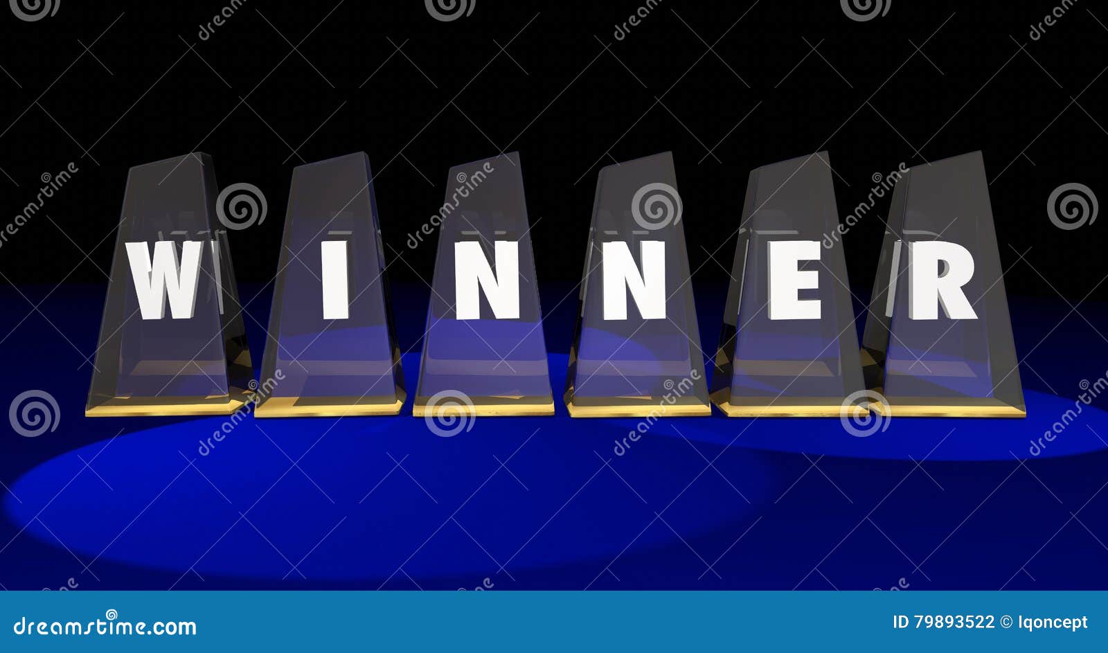 Winner Top Prize Awards Letters Word Stock Illustration - Illustration ...