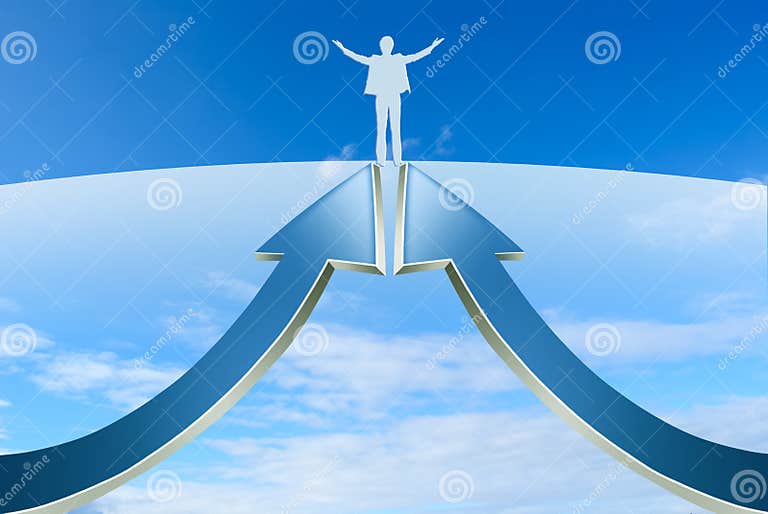 Winner on top of the world stock image. Image of ambitions - 25940519