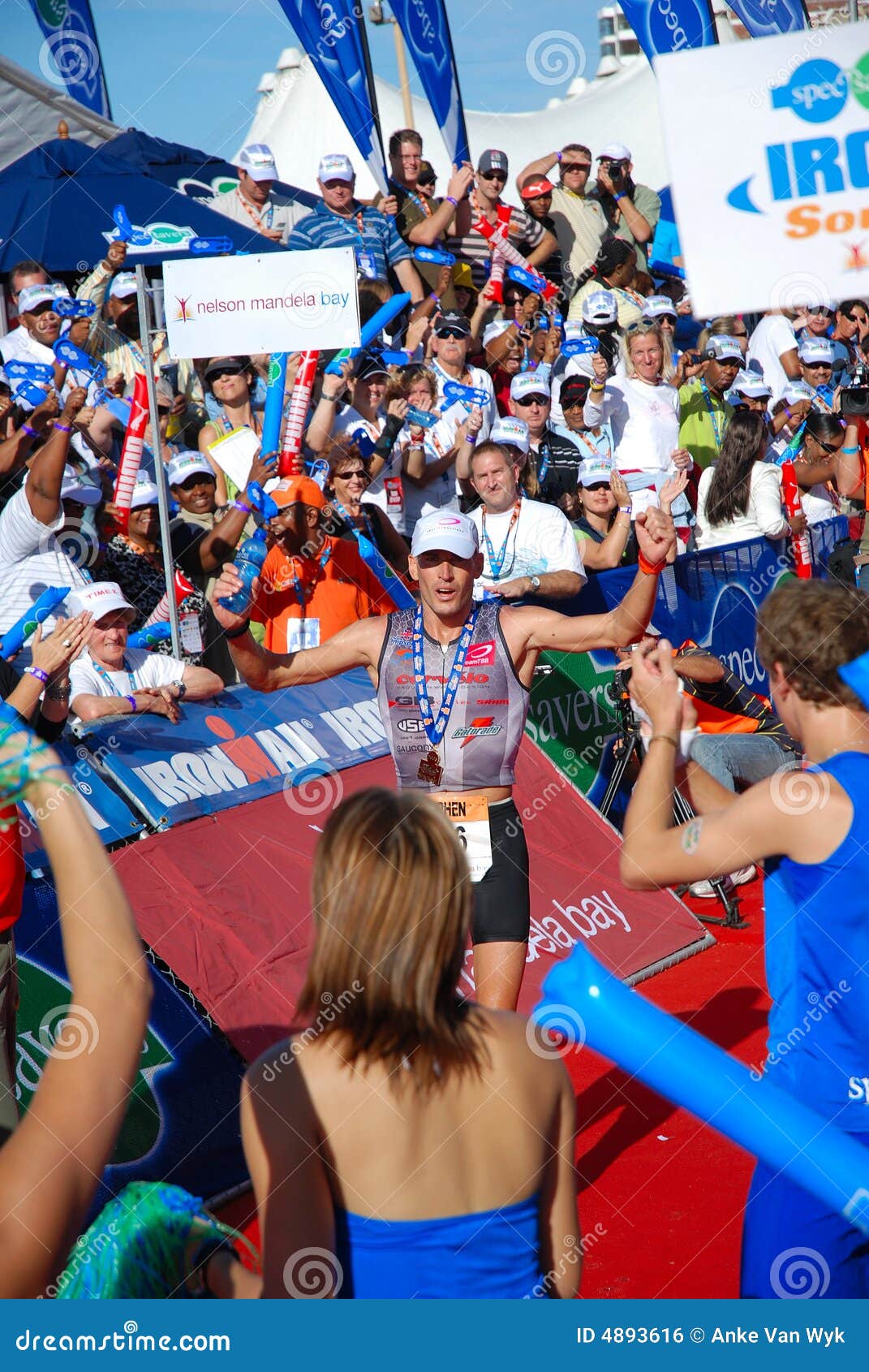 Winner Triathlon, South Africa Editorial Photo - Image of crowds ...