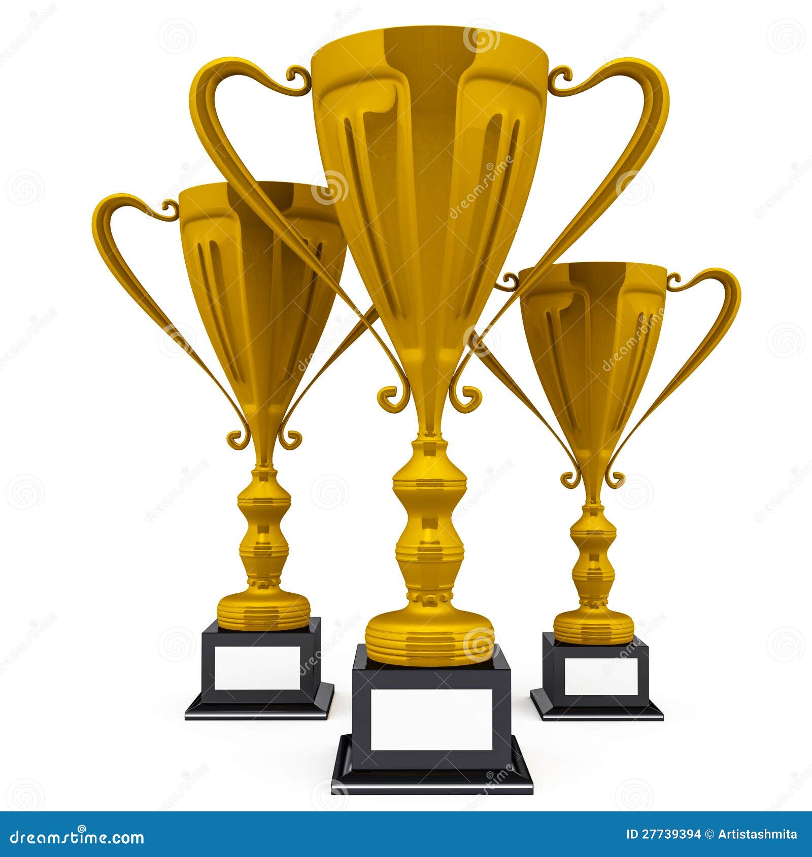 Winner Trophies Collection Vector Illustration | CartoonDealer.com ...