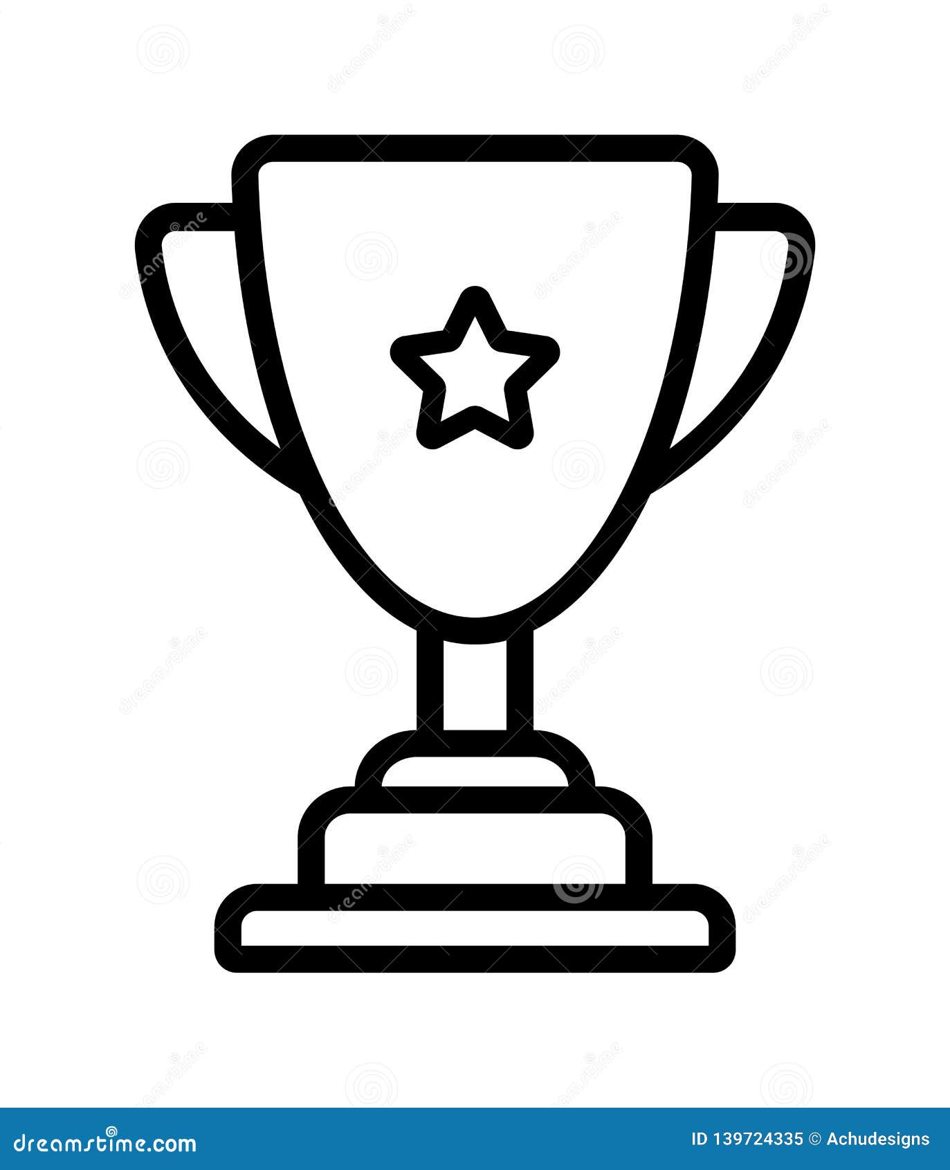 Winner trophy cup icon stock vector. Illustration of badge - 139724335