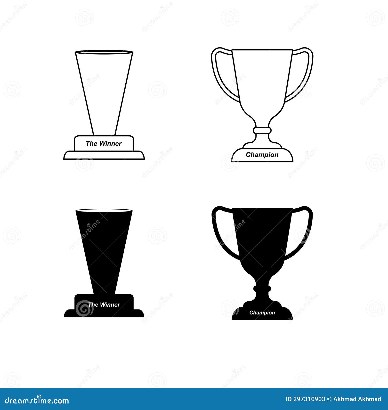 Winner trophy icon stock illustration. Illustration of championship ...