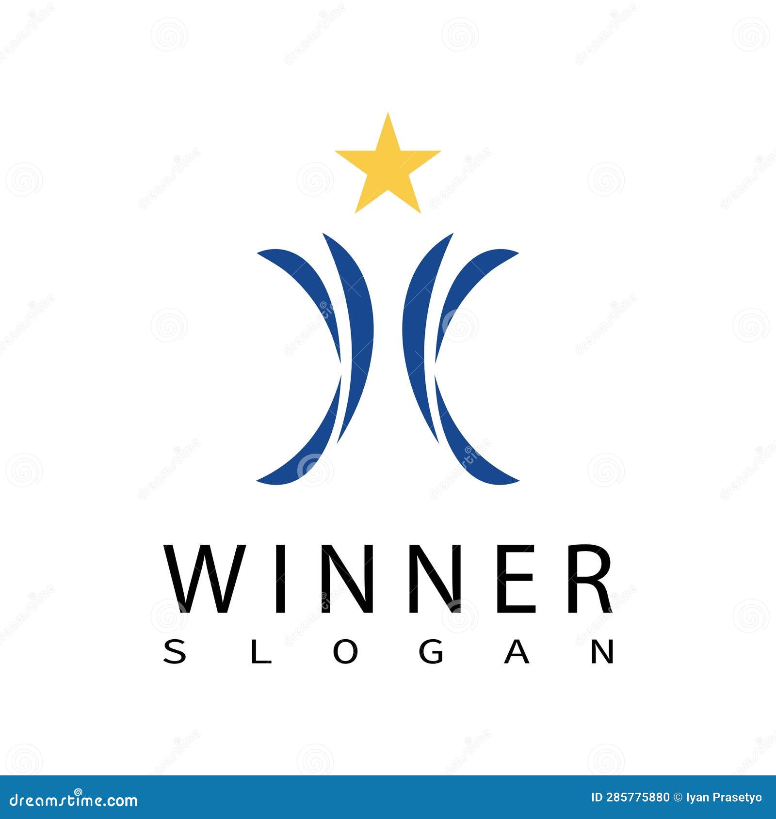 Winner Trophy Logo Template, Leadership and Competition Award Icon ...