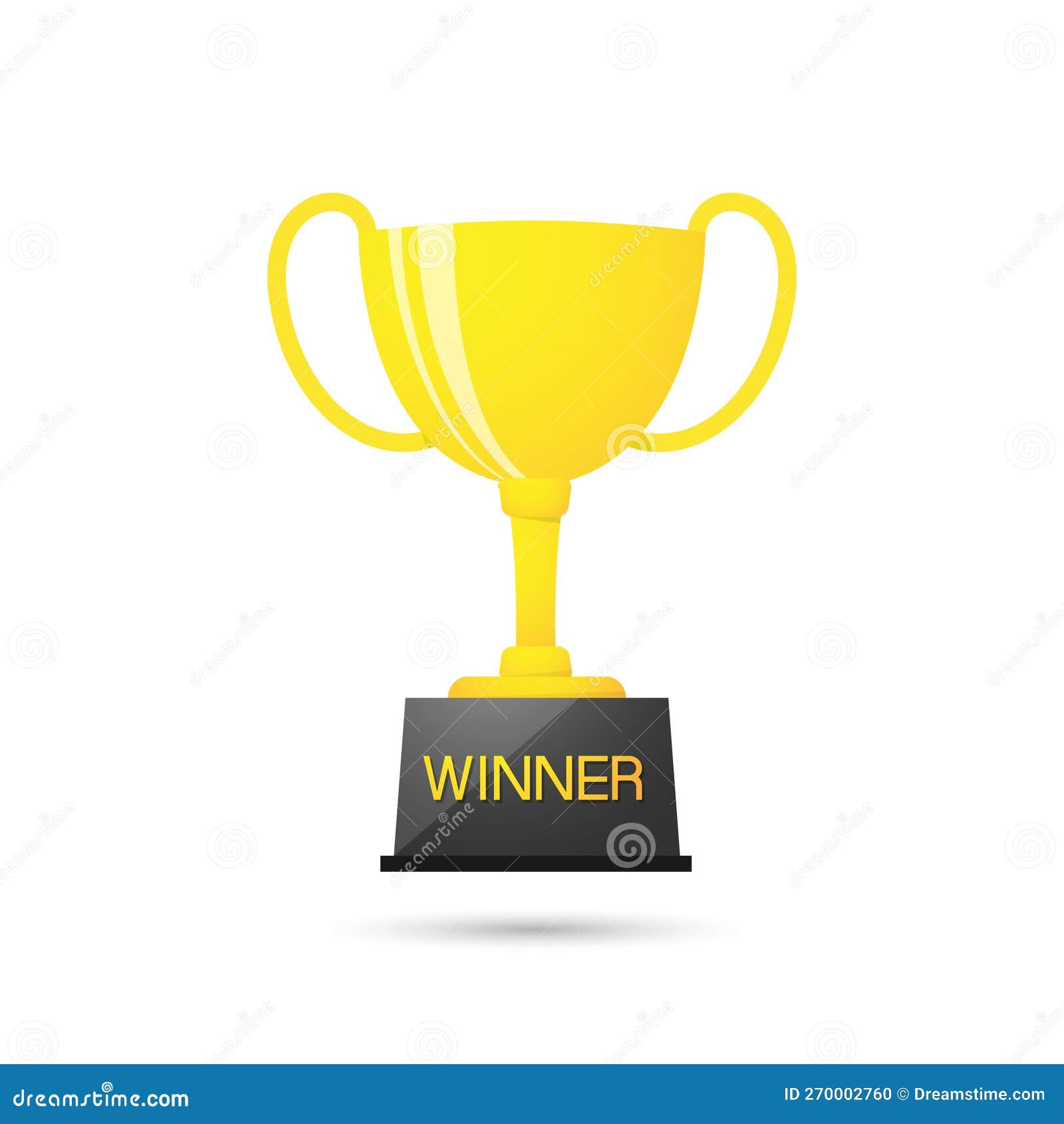 Winner trophy stock vector. Illustration of ceremony - 270002760