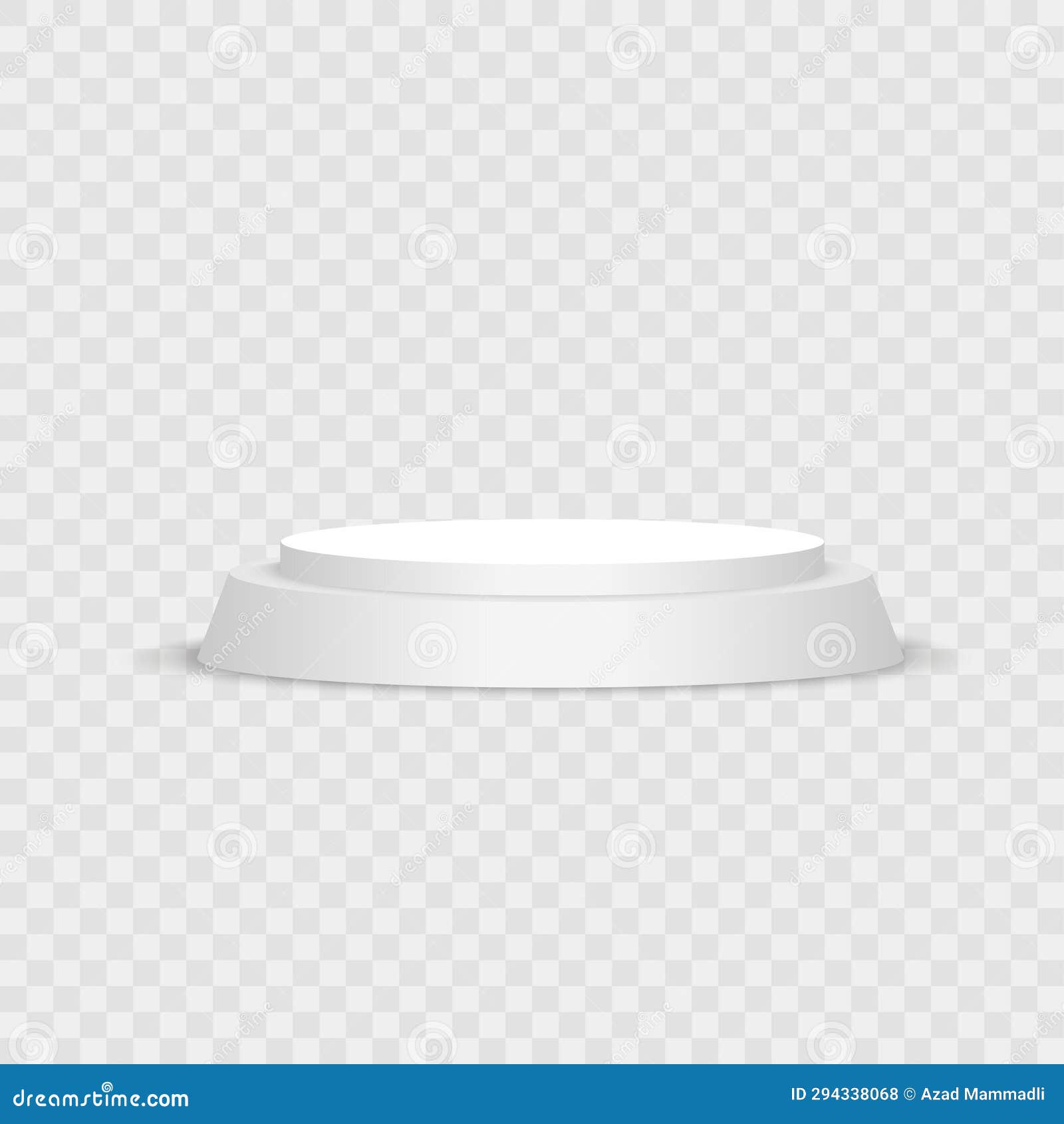 Winner White Podium or Exhibition Pedestals, Two-stepped Scenes. Vector ...