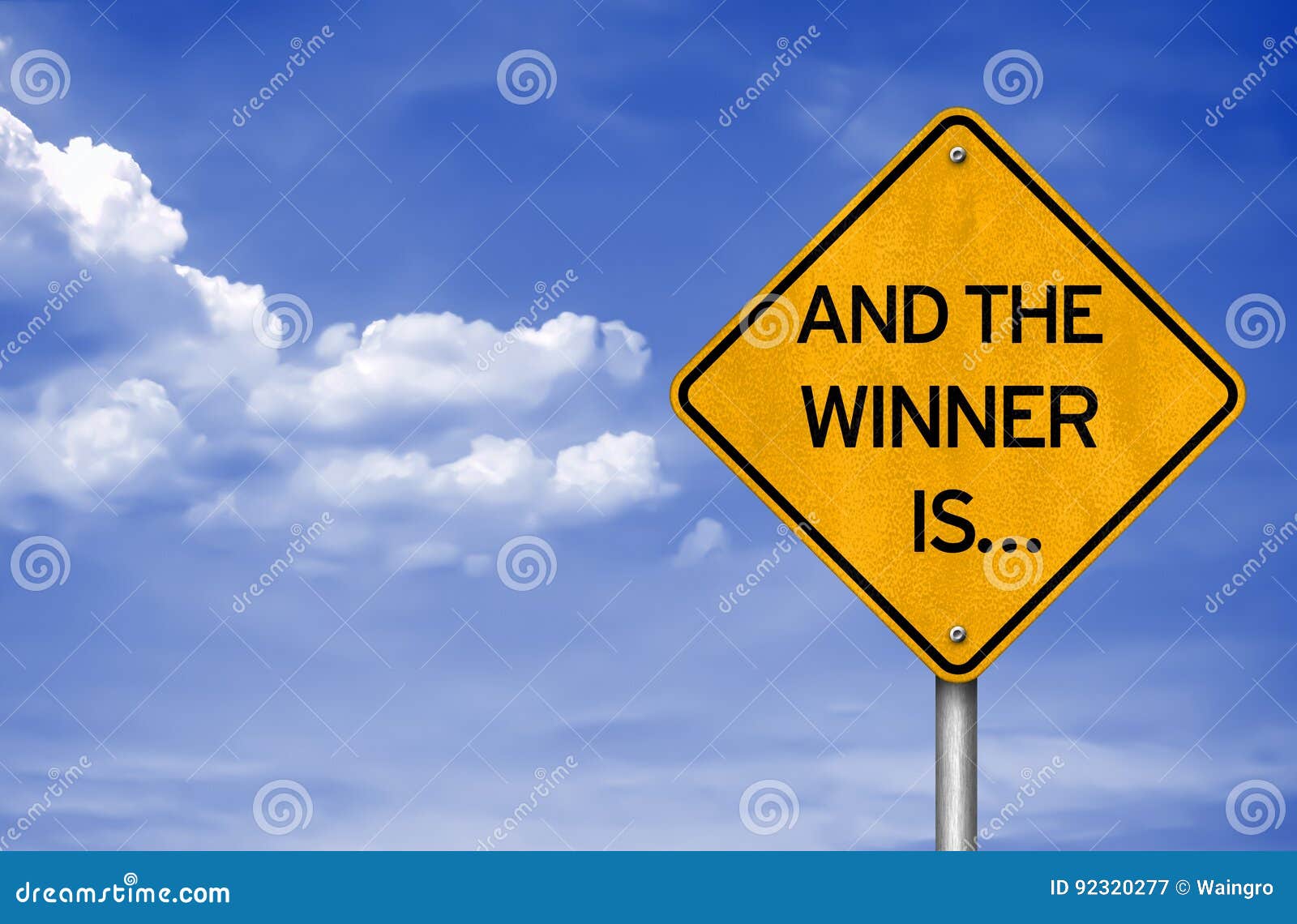 And the winner is stock illustration. Illustration of victory - 92320277
