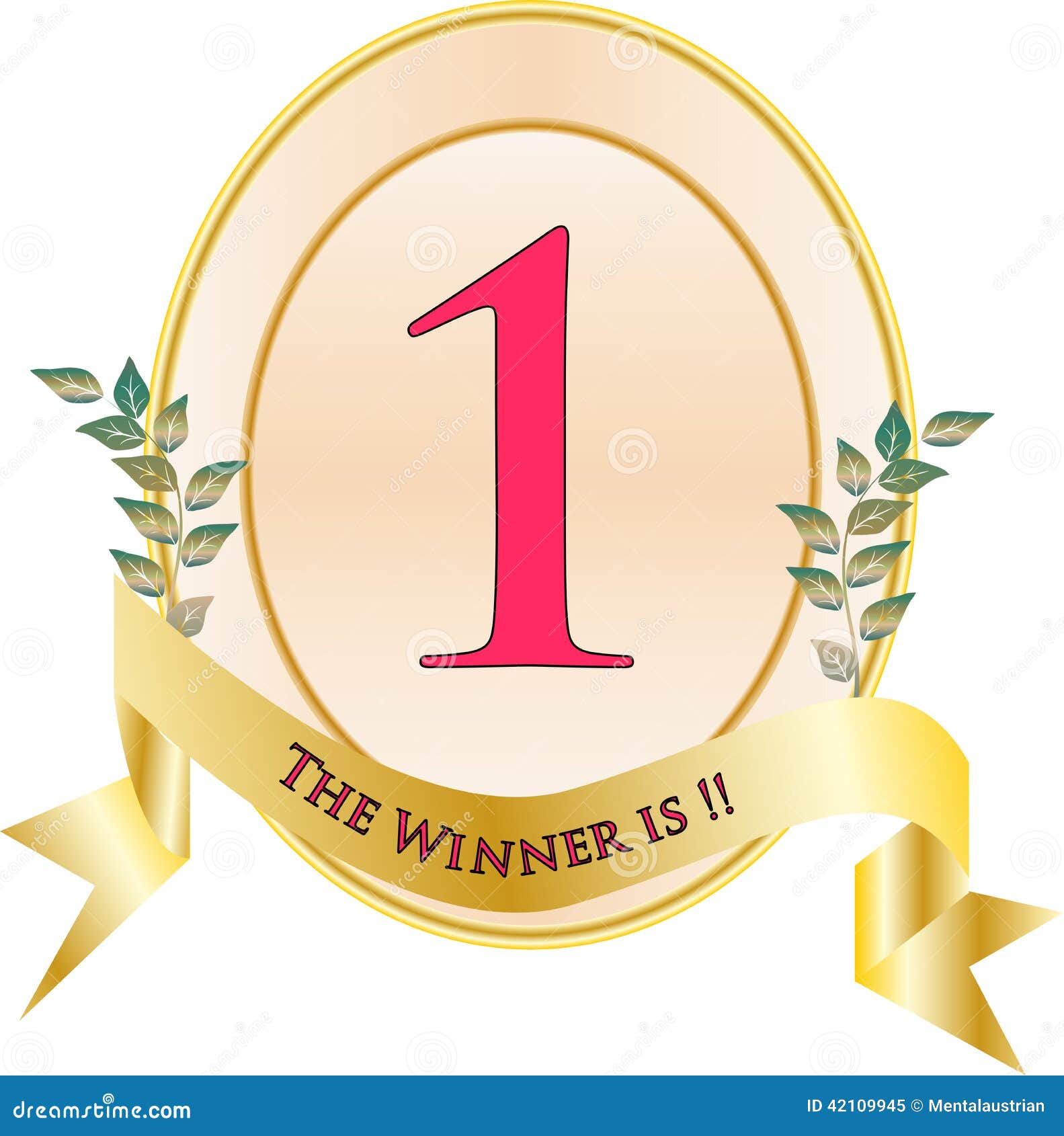 The winner is stock vector. Illustration of competition - 42109945
