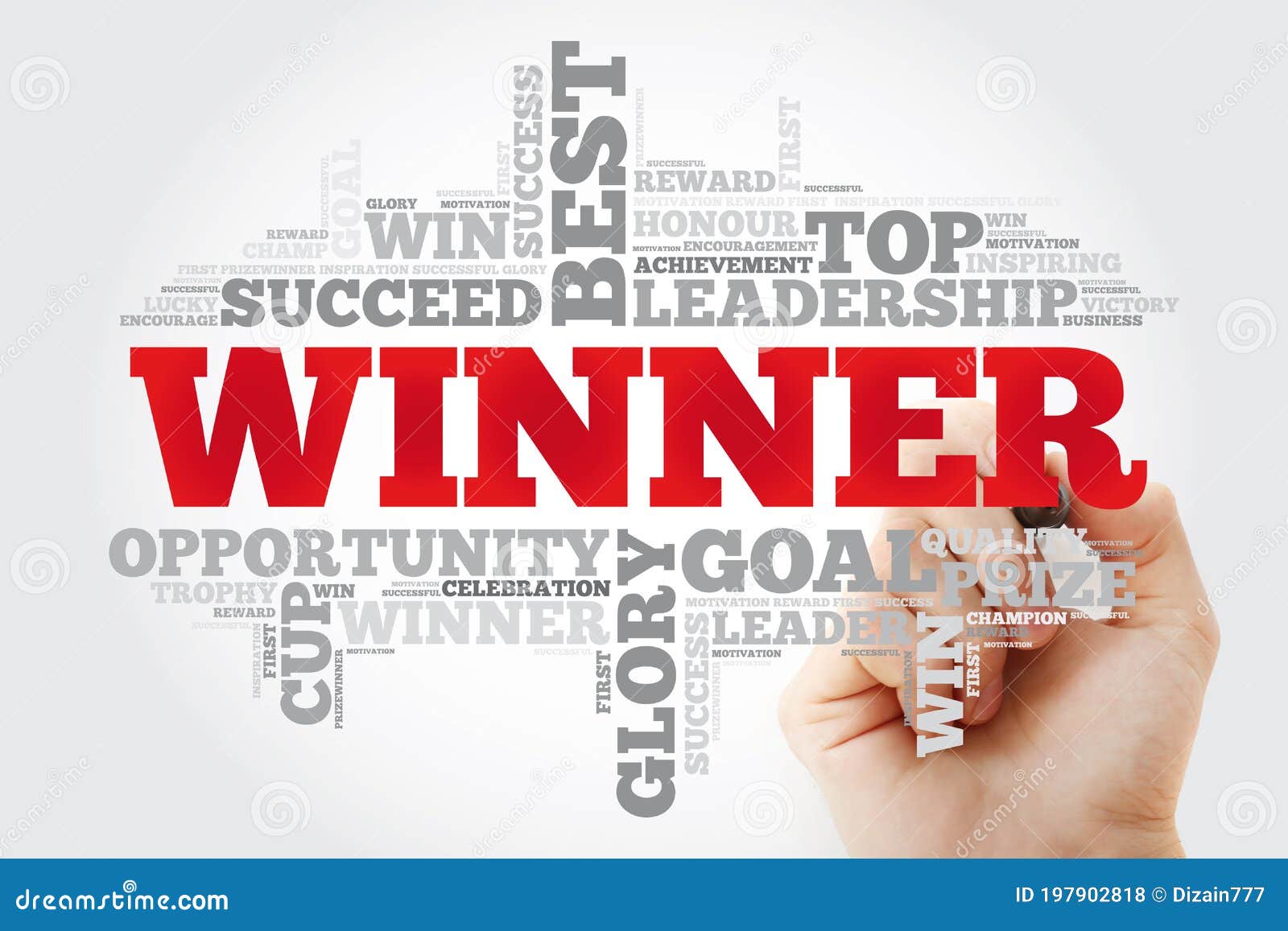 Winner Word Cloud Collage, Concept Background Royalty-Free Stock Photo ...