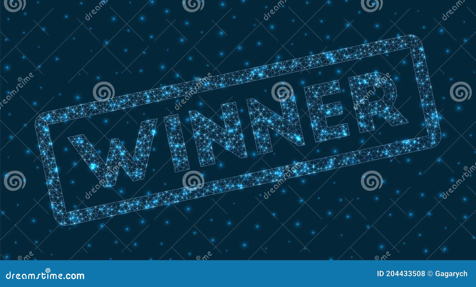 Winner Word in Digital Style.. Stock Vector - Illustration of artwork ...