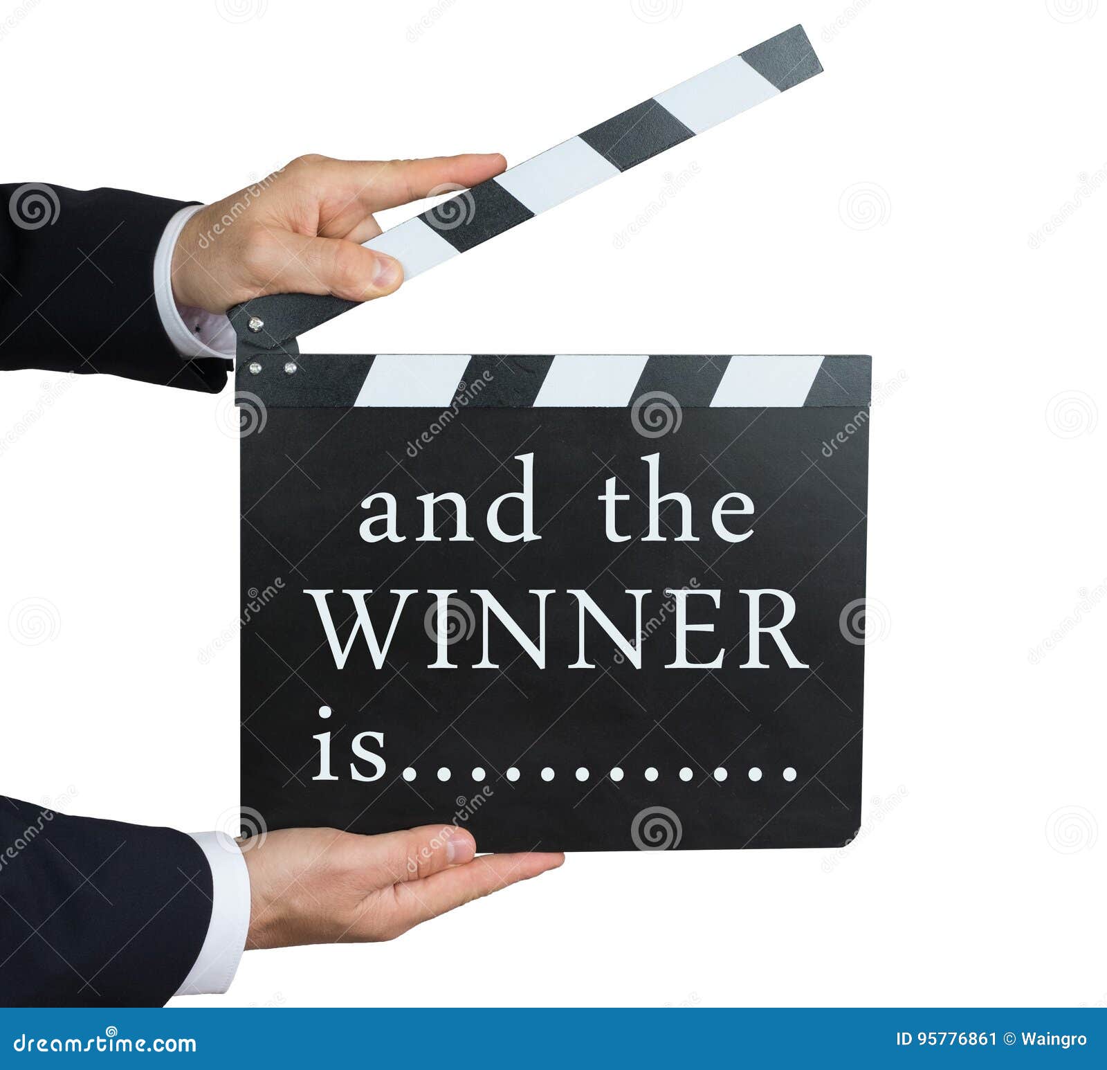 And the WINNER is stock image. Image of challenge, happy - 95776861