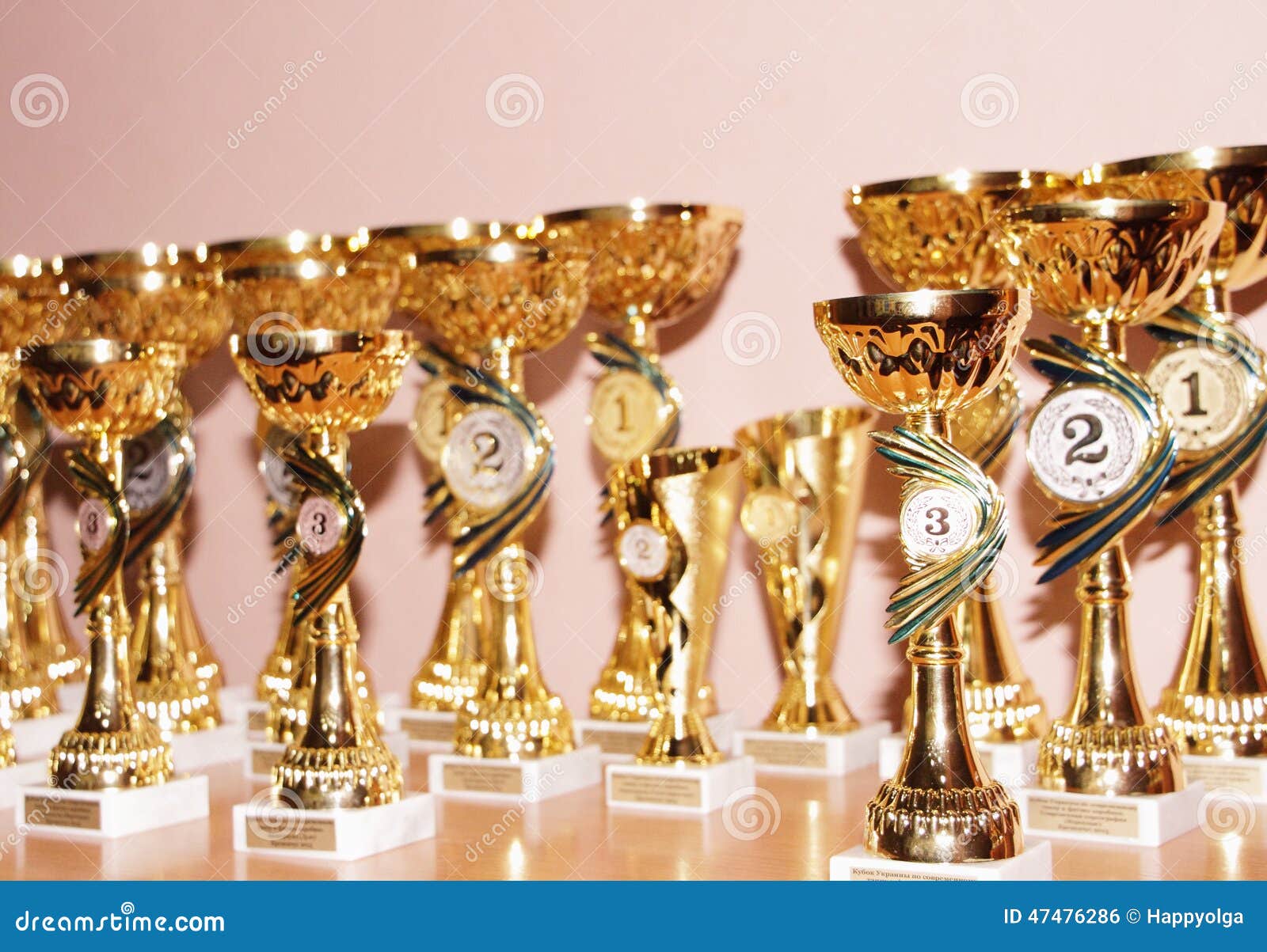 Winners cups stock photo. Image of golden, third, music - 47476286