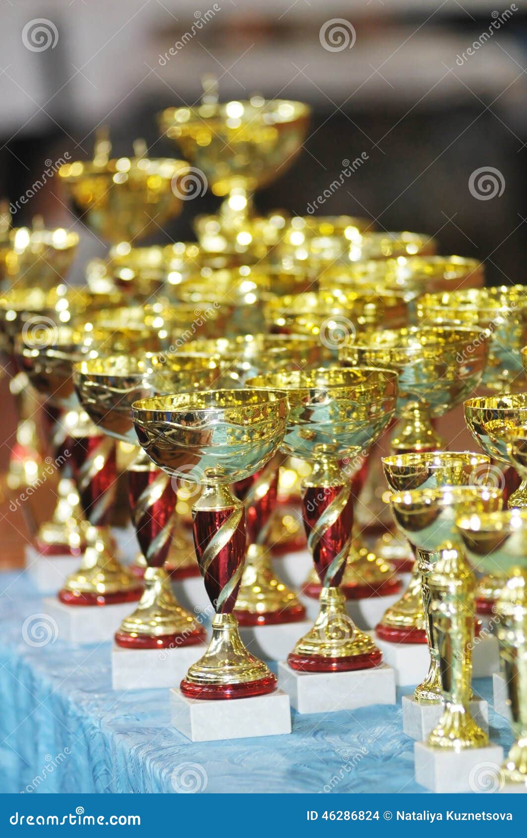 Winners cups stock photo. Image of prize, competition - 46286824