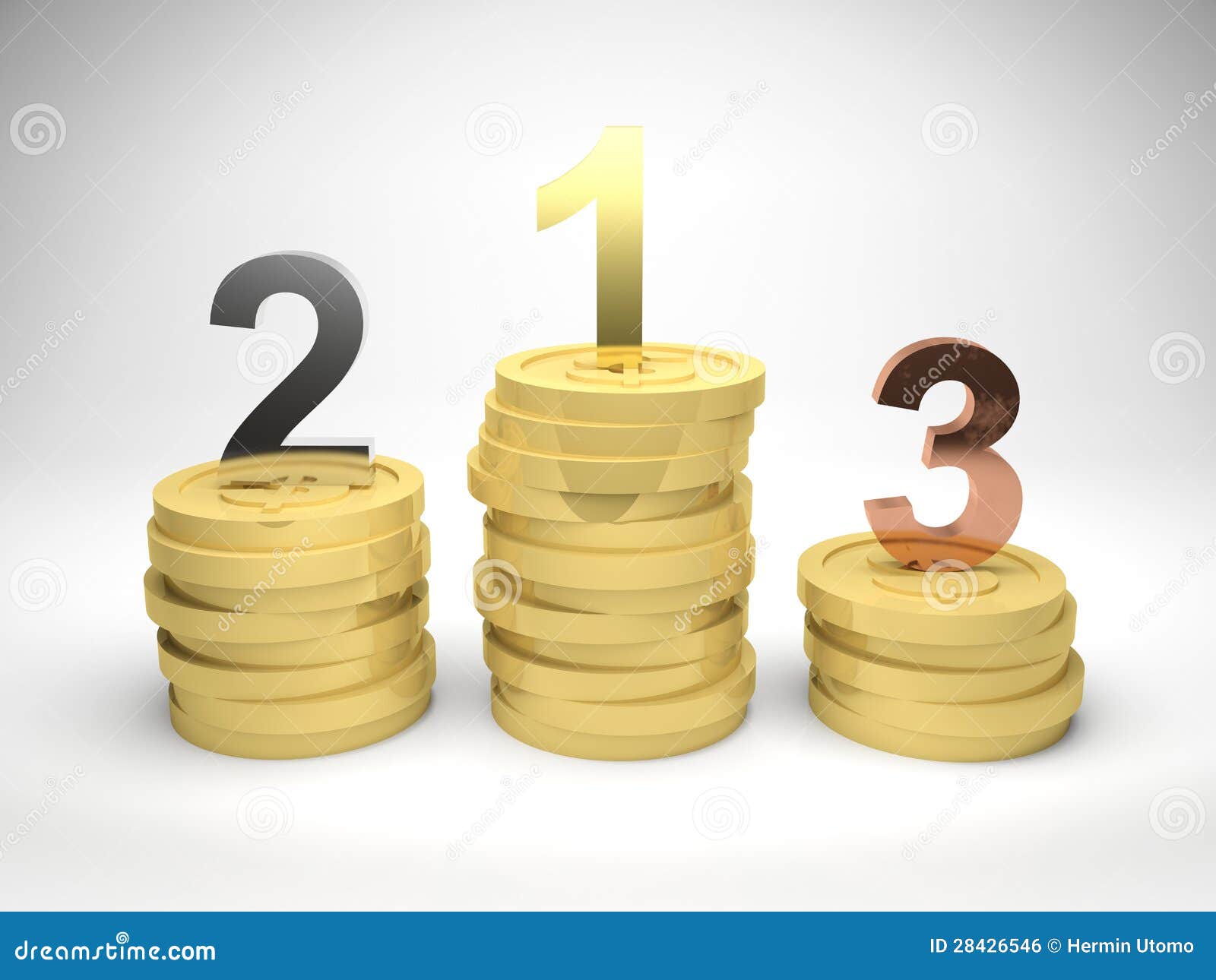 Winners on Gold Coins stock illustration. Illustration of golden - 28426546