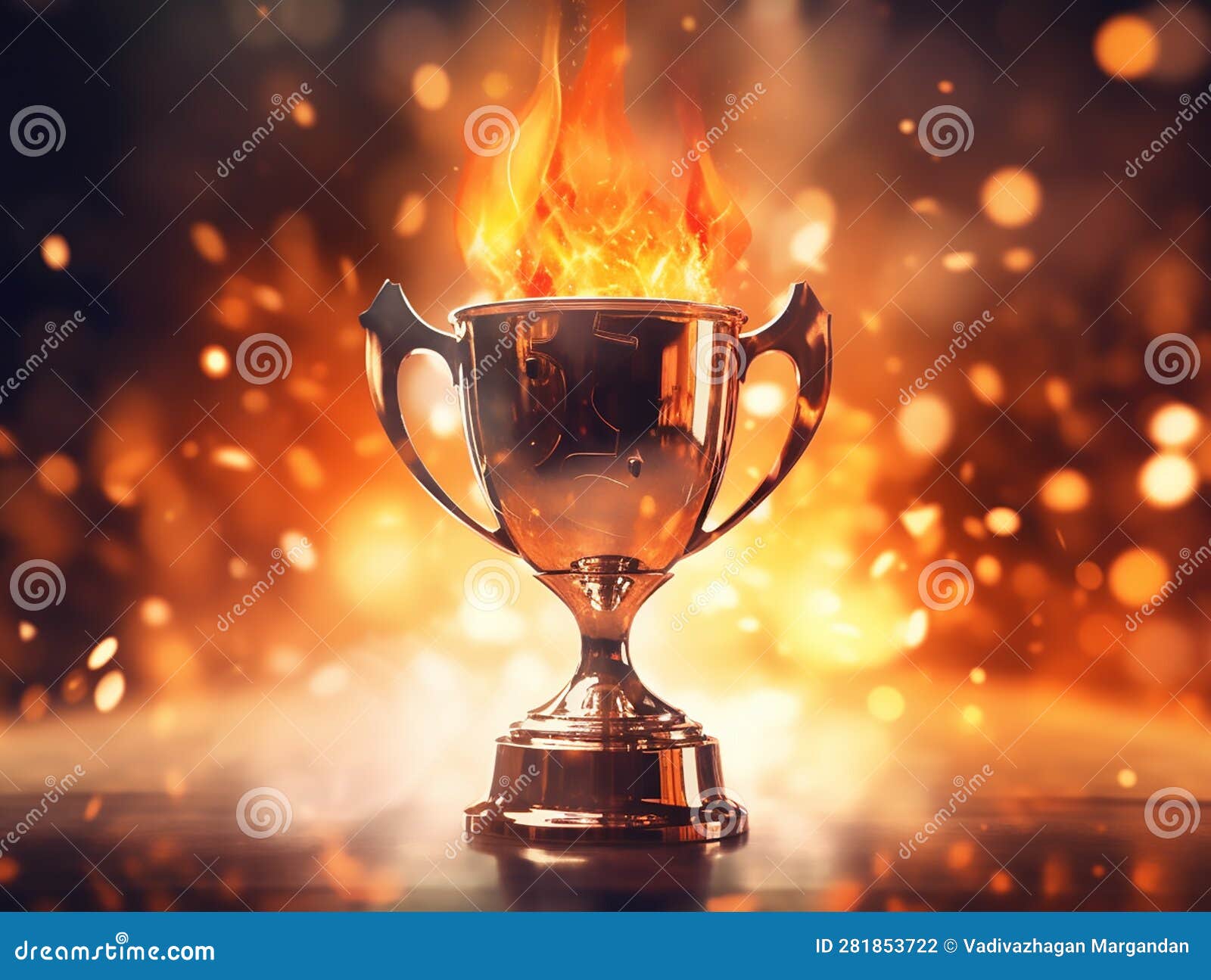 Winners golden cup stock illustration. Illustration of achievement ...