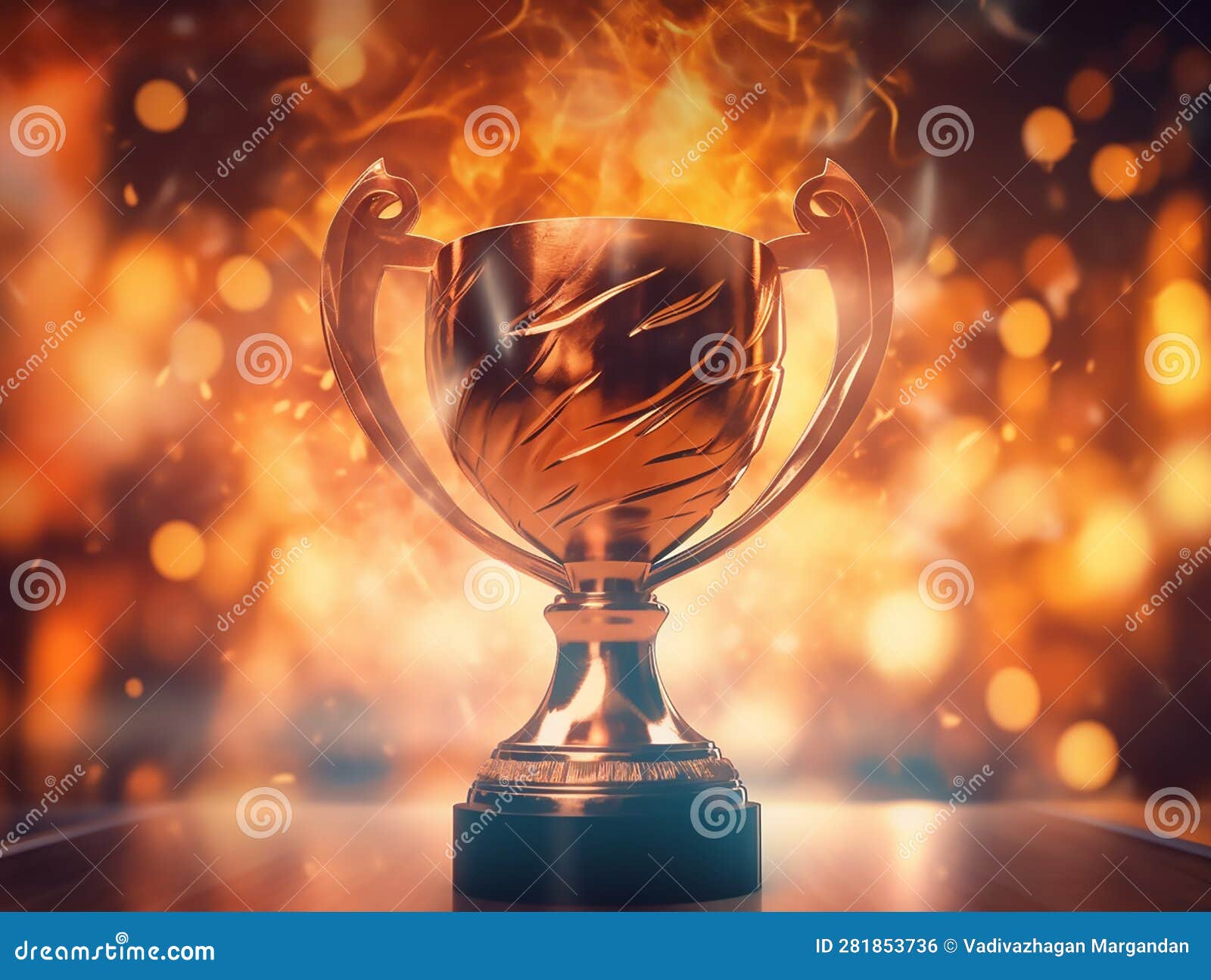 Winners golden cup stock illustration. Illustration of reward - 281853736