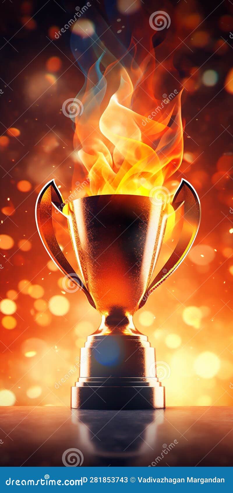 Winners golden cup stock illustration. Illustration of prize - 281853743