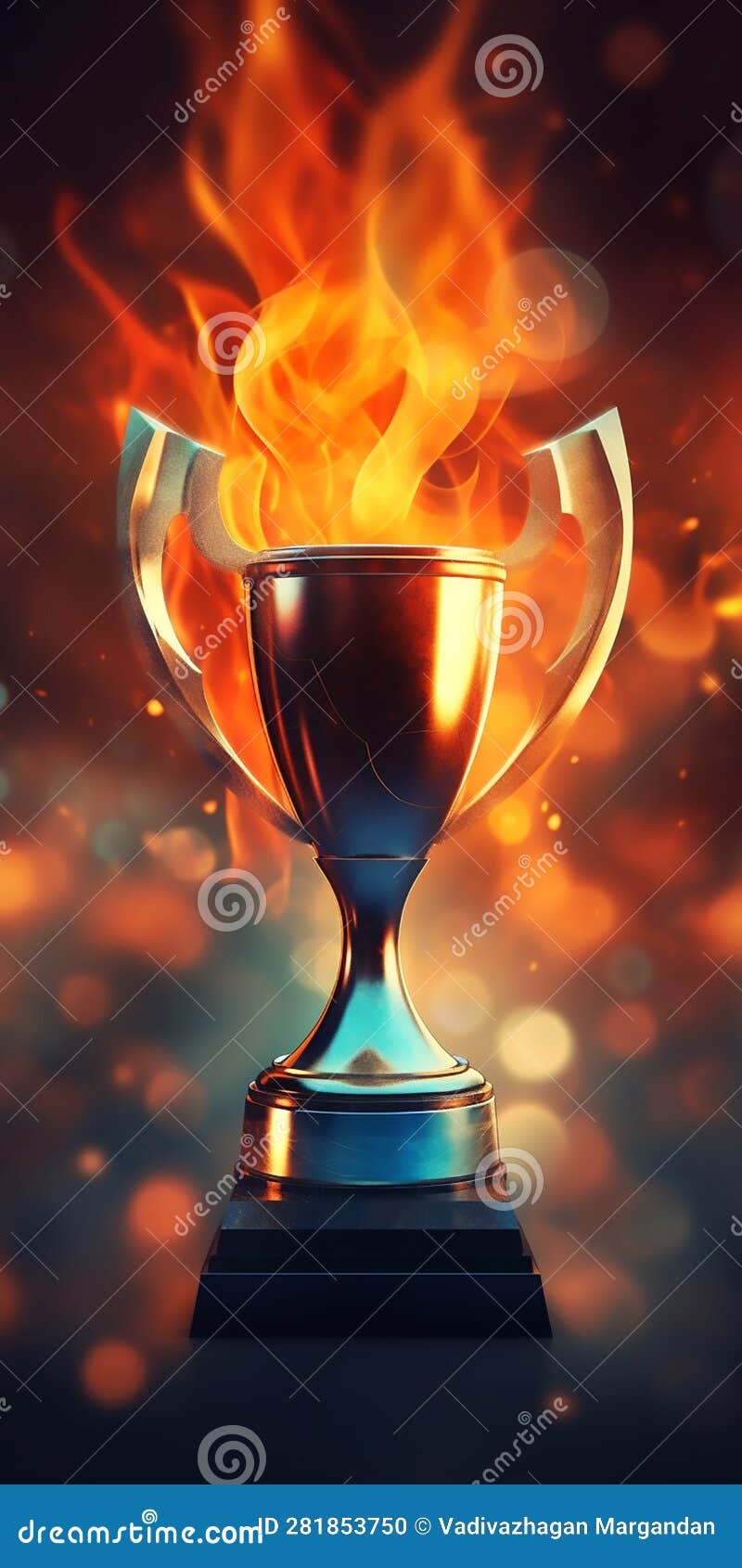 Winners golden cup stock illustration. Illustration of silver - 281853750