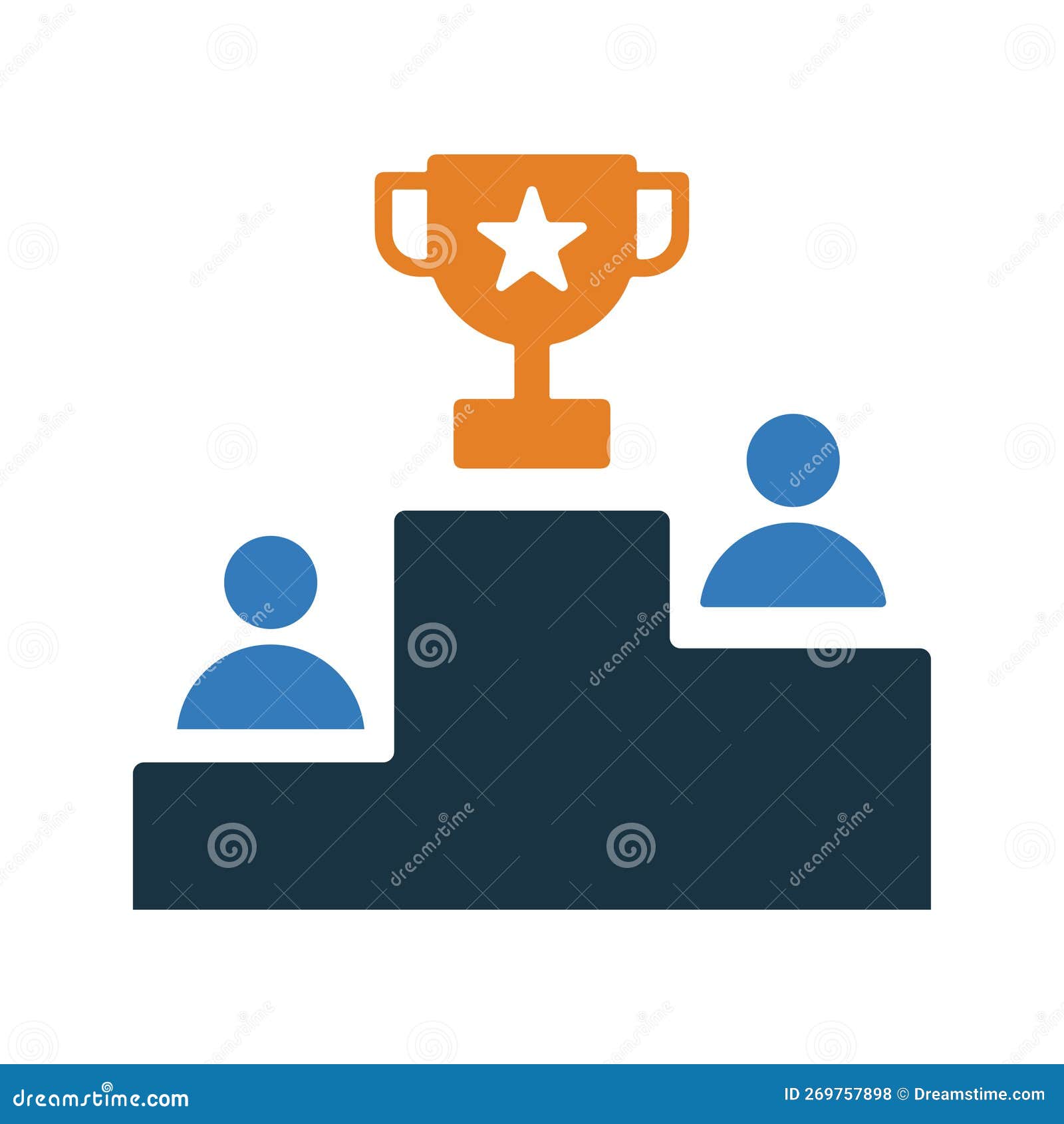 Winners icon stock vector. Illustration of person, success - 269757898
