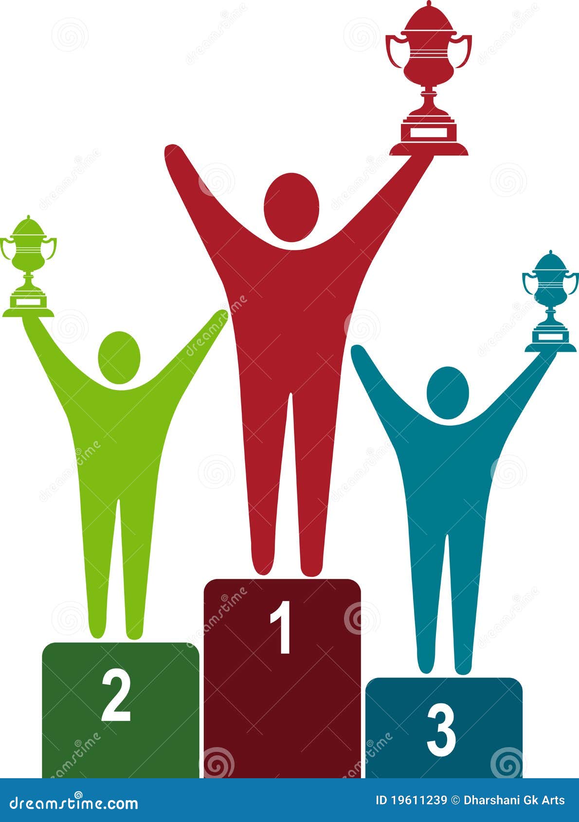 Winners logo stock vector. Illustration of olympic, place - 19611239