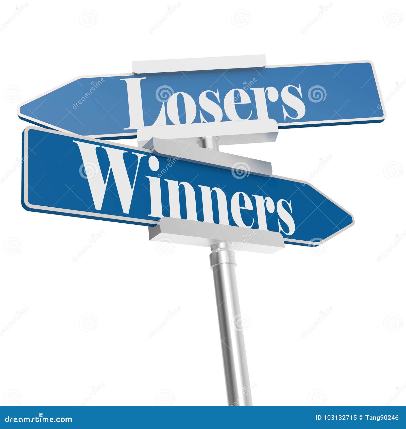 Winners or Losers signs stock illustration. Illustration of ambition ...