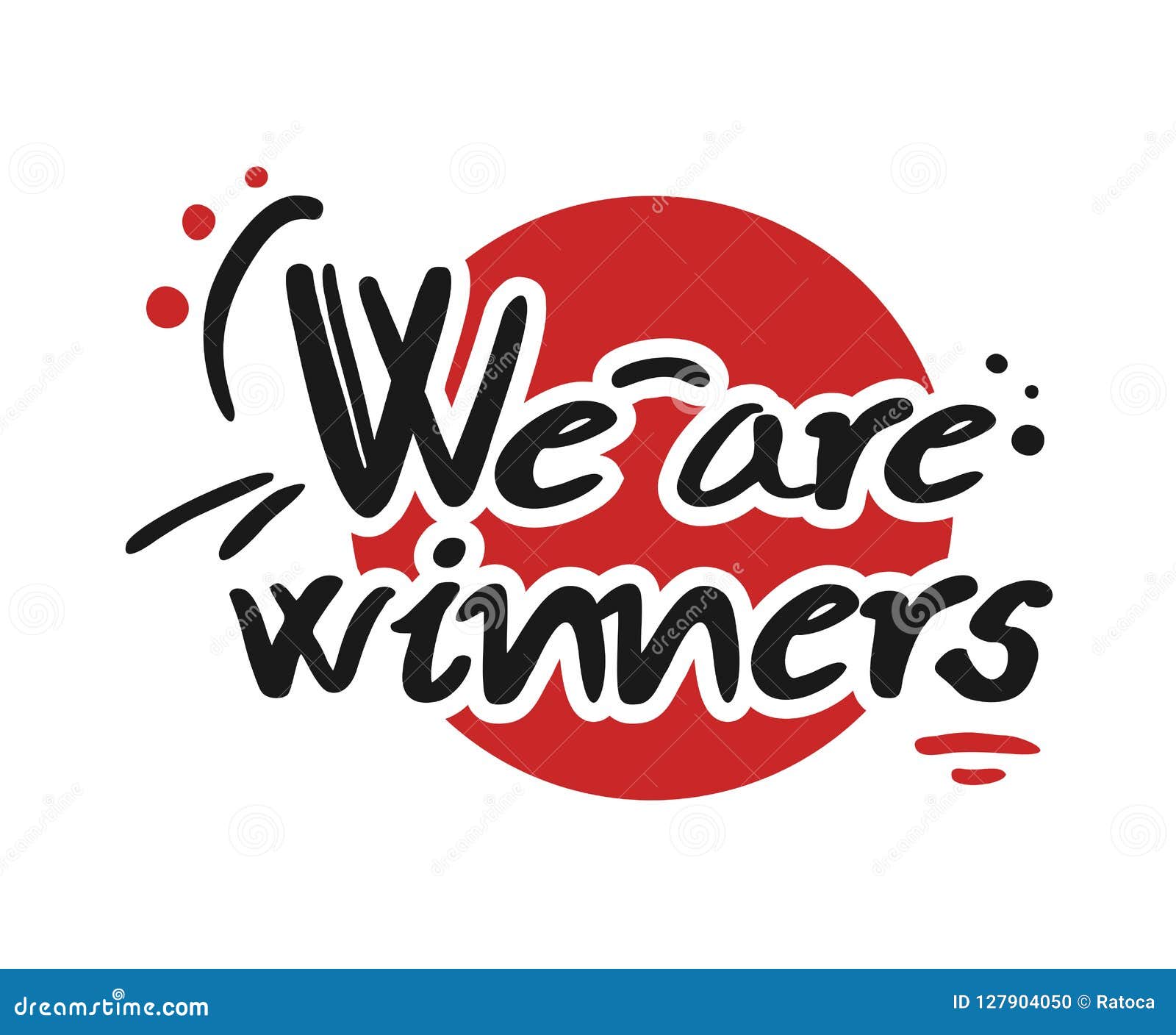 We are winners message stock vector. Illustration of celebration ...
