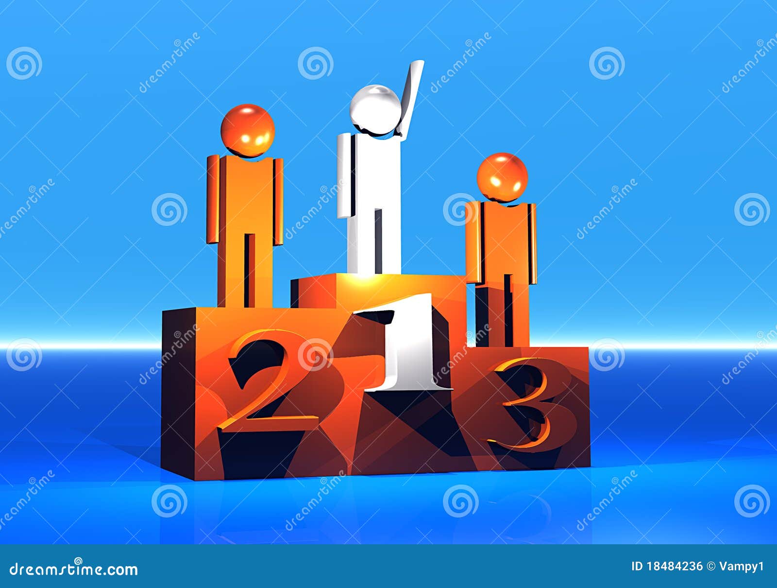 Winners Rewarded With Medals Standing On Podium After Girls Kids ...