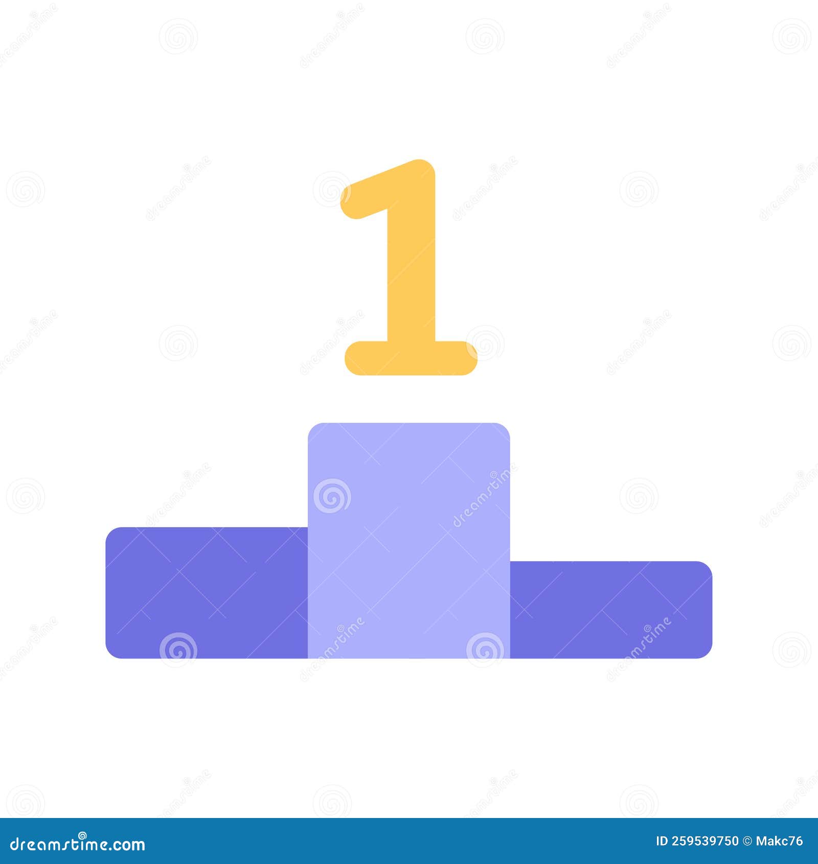 Winners Podium Icon. Championship Podium, Isolated on a White ...