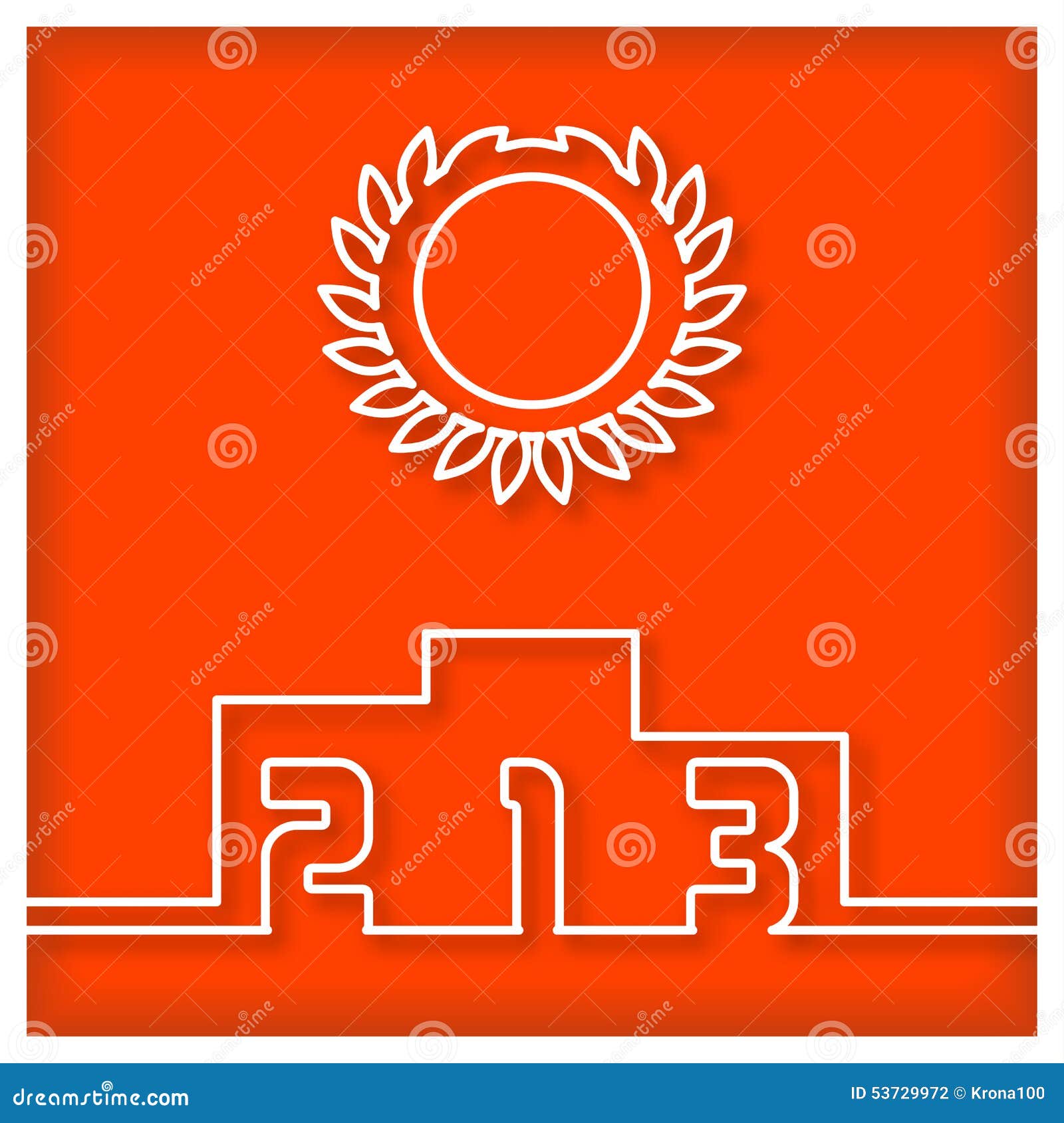 Winners podium icon stock vector. Illustration of platform - 53729972