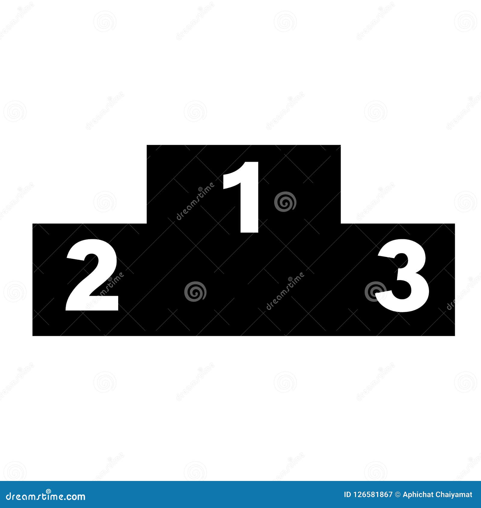 Winners podium icon stock illustration. Illustration of symbol - 126581867