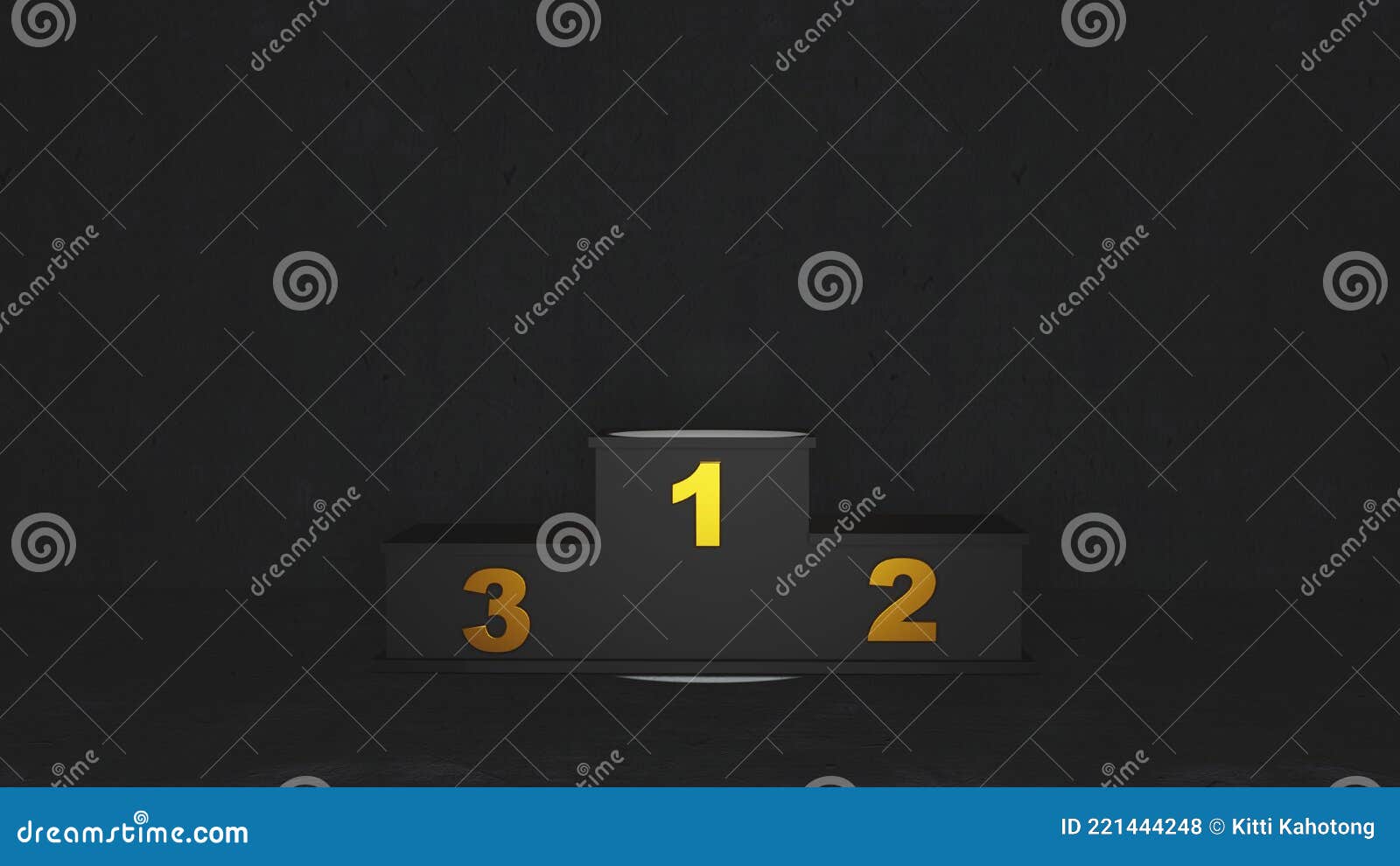 Winners Podium Illustration , 3d Rendering Stock Illustration ...