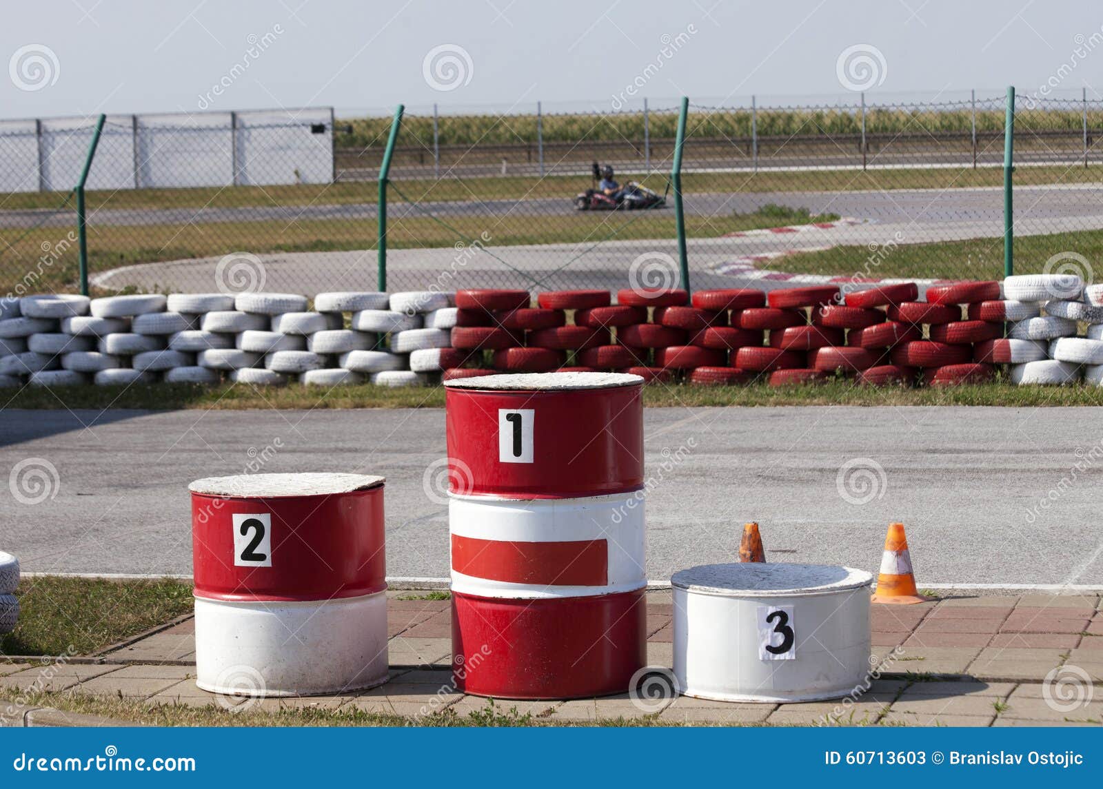 Winners podium stock image. Image of winner, barrels - 60713603
